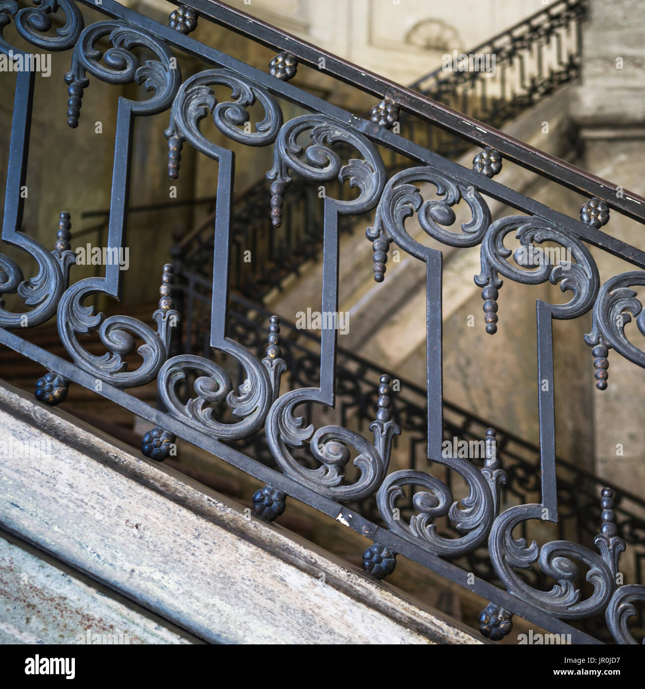 Railing by stairs hi-res stock photography and images - Alamy
