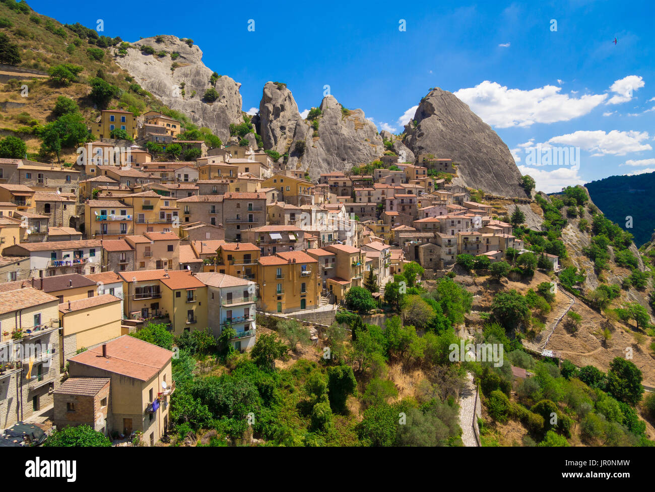 Castelmezzano (Italy) - A little altitude village, dug into the rock in ...