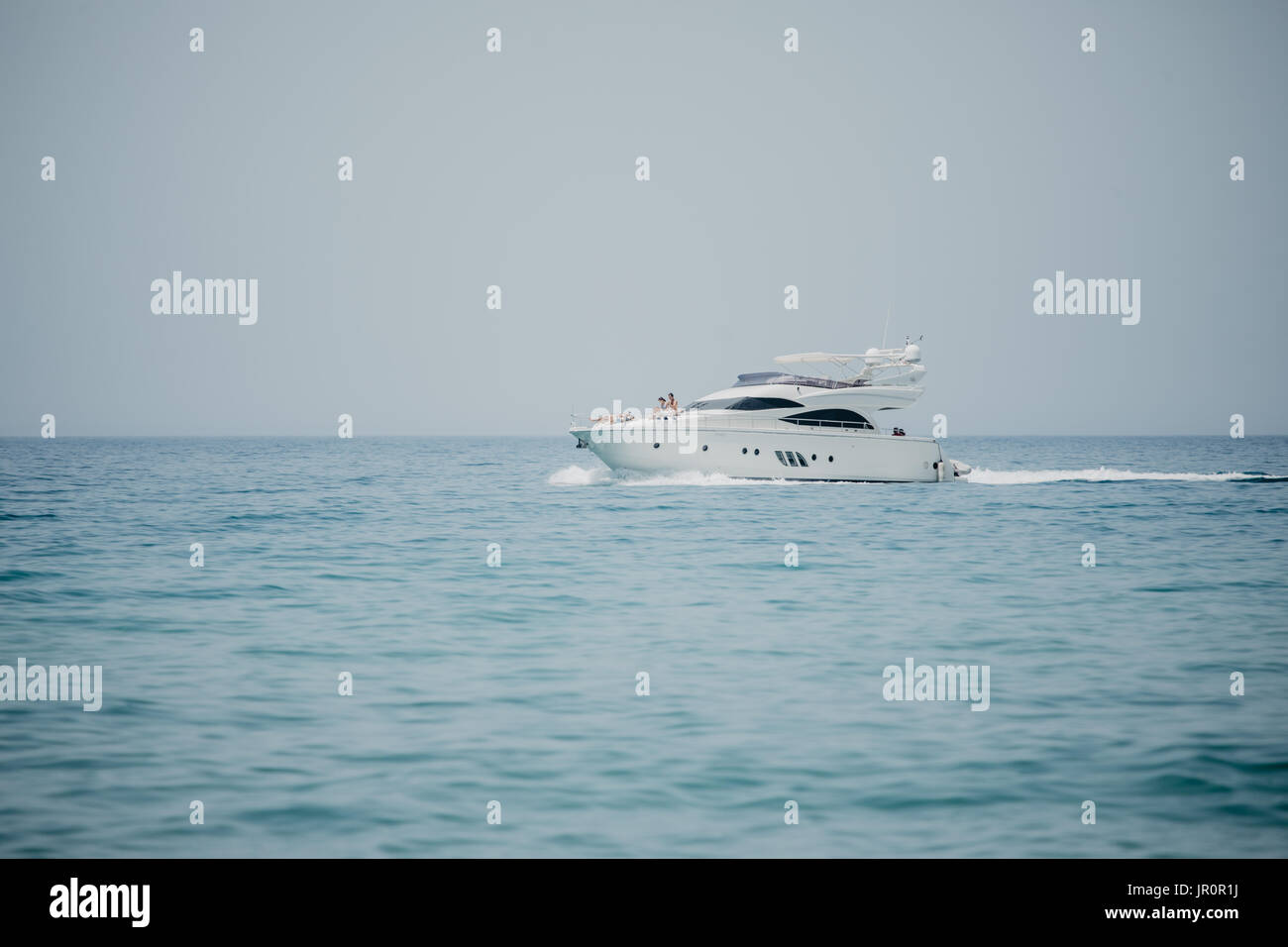 luxury yacht in ocean swimming. Atlantic ocean Stock Photo - Alamy