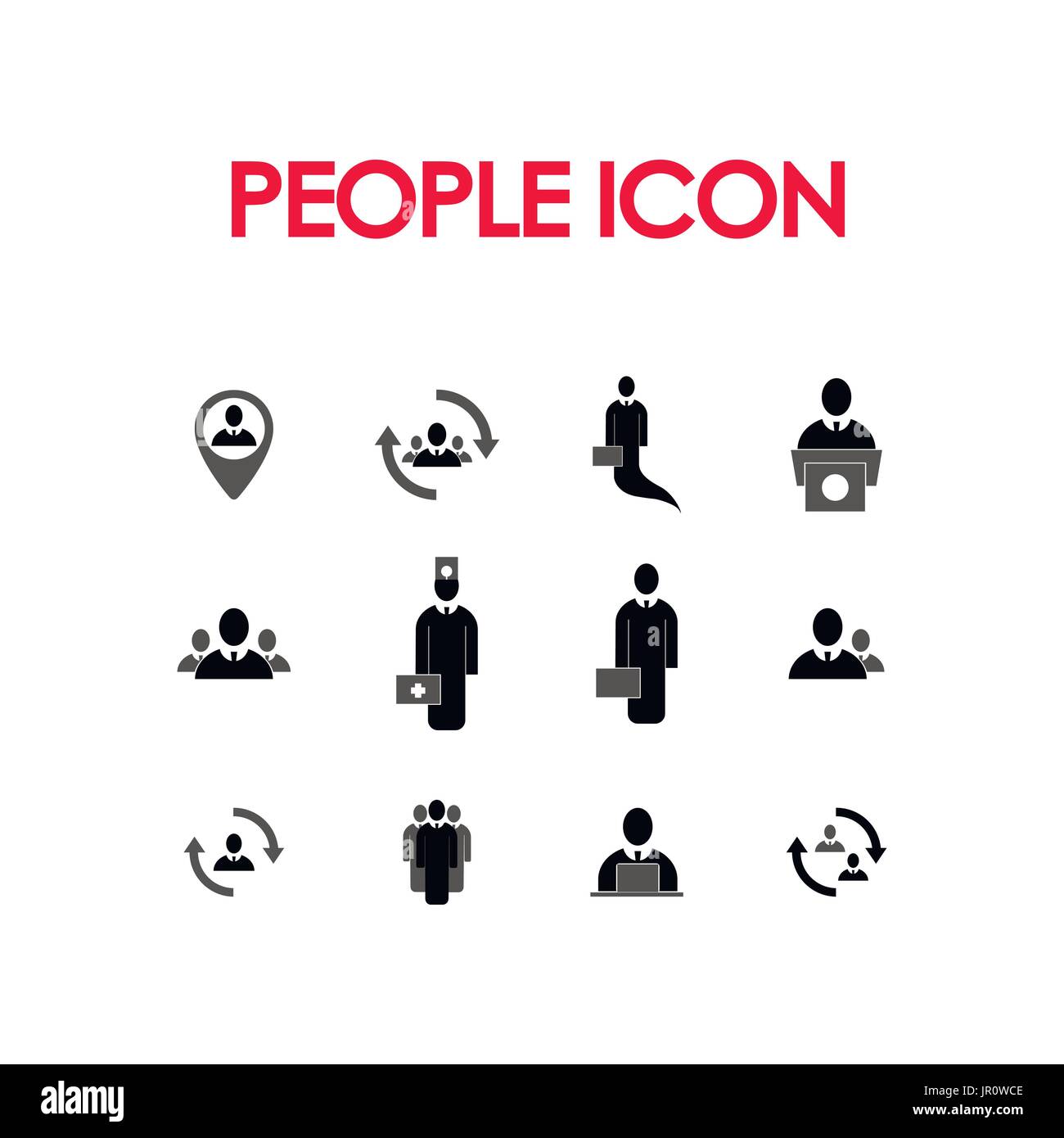 Set people vector design icon Stock Vector Image & Art - Alamy