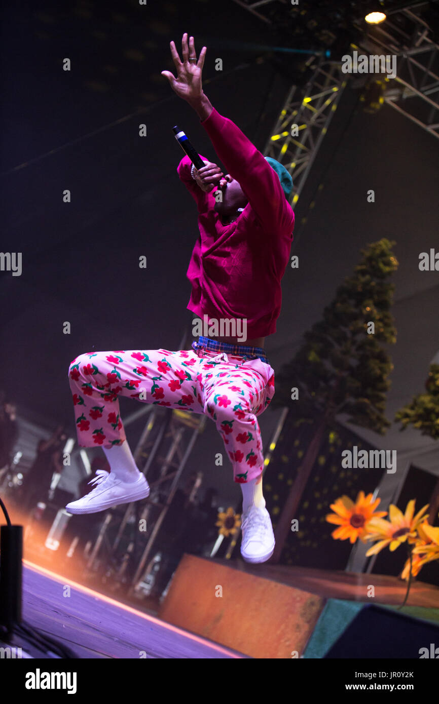 Tyler The Creator performing live at Panorama Festival in New York City ...