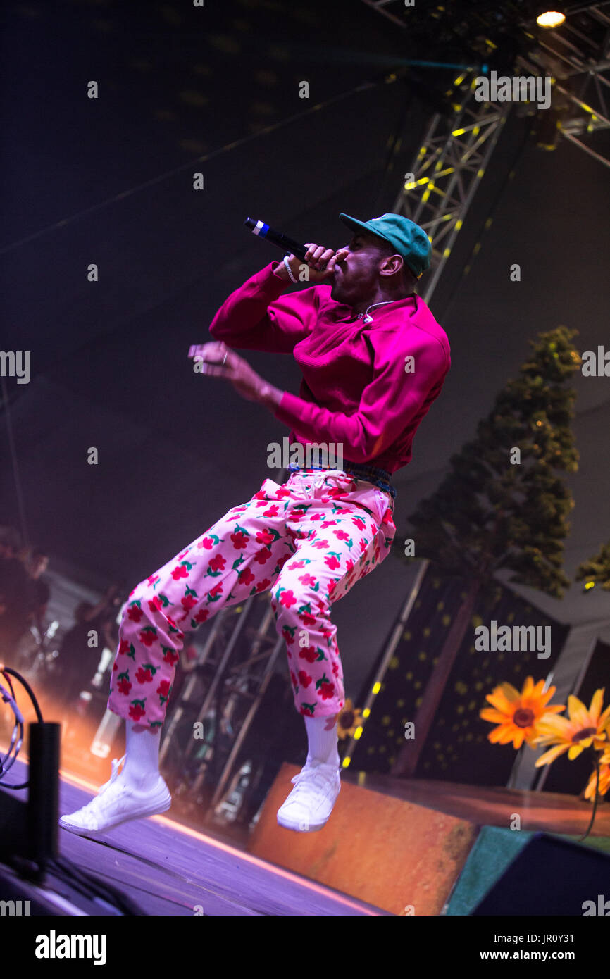 Tyler The Creator performing live at Panorama Festival in New York City ...