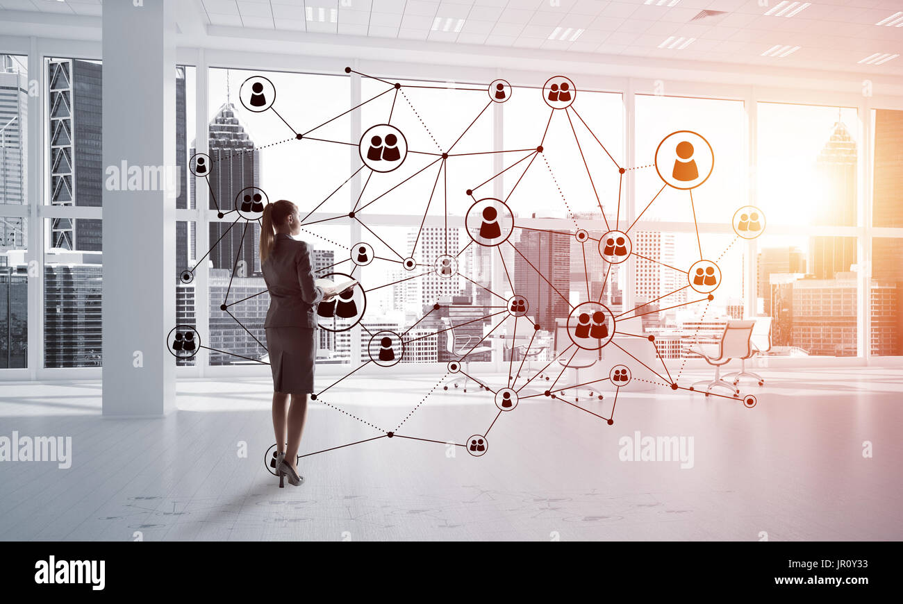 Networking and social communication concept as effective point for ...