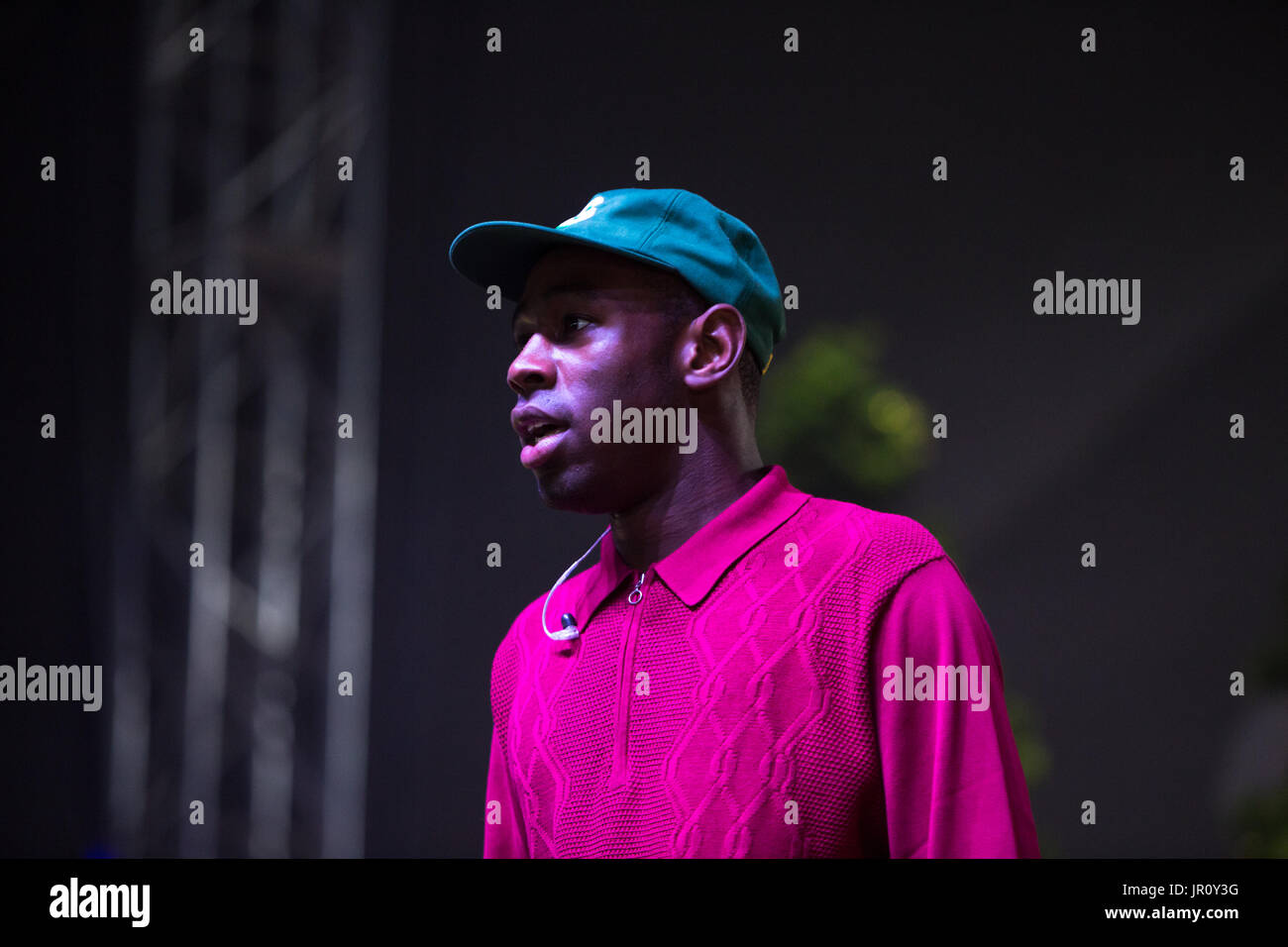 Tyler The Creator performing live at Panorama Festival in New York City ...