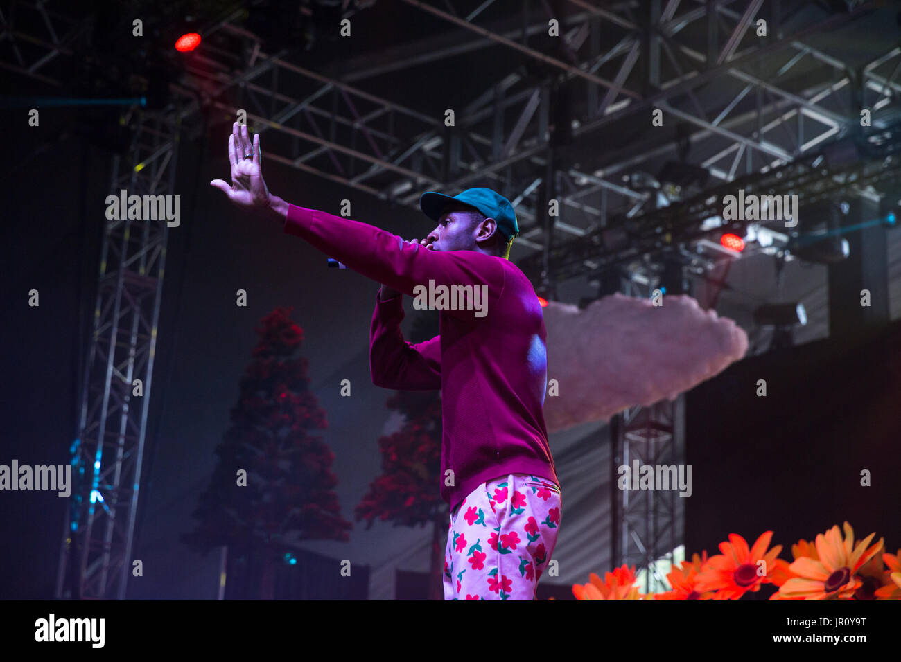 Tyler The Creator performing live at Panorama Festival in New York City ...