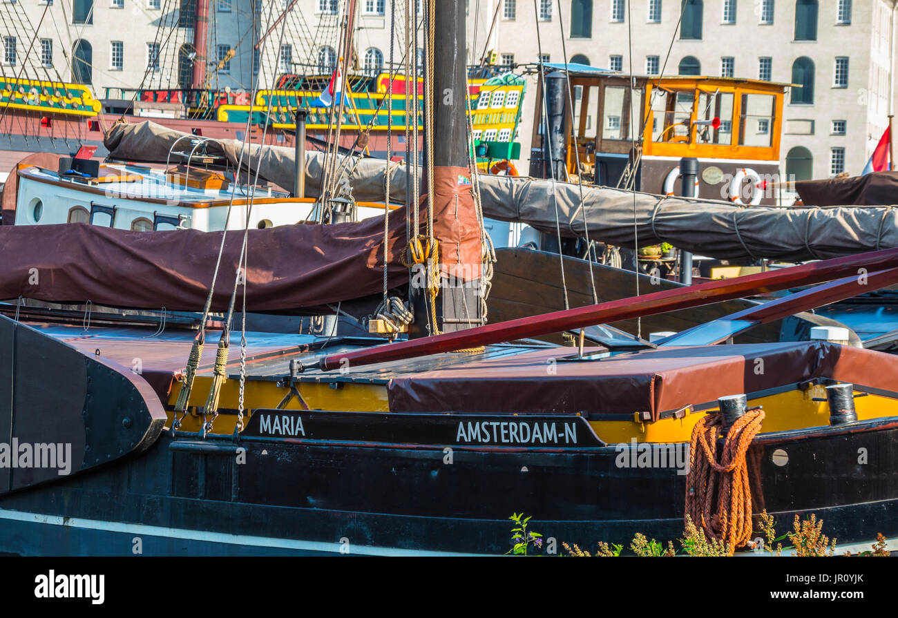 Beautiful boats in the harbor of Amsterdam - AMSTERDAM - THE ...