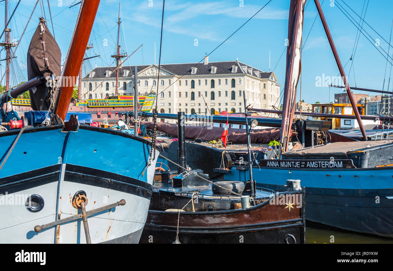 Beautiful boats in the harbor of Amsterdam - AMSTERDAM - THE ...