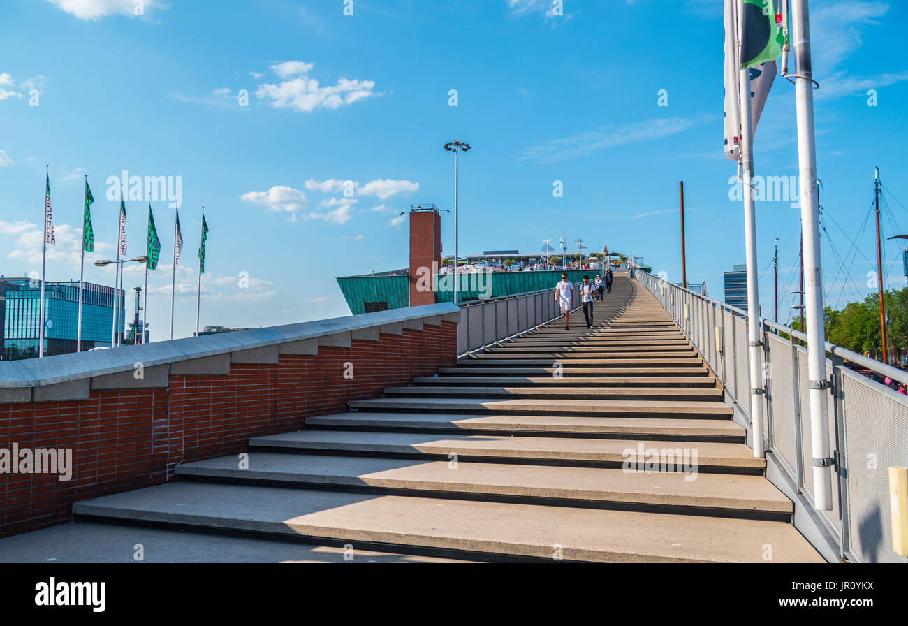 Steps to the roof of Nemo Science Museum Amsterdam - AMSTERDAM - THE ...