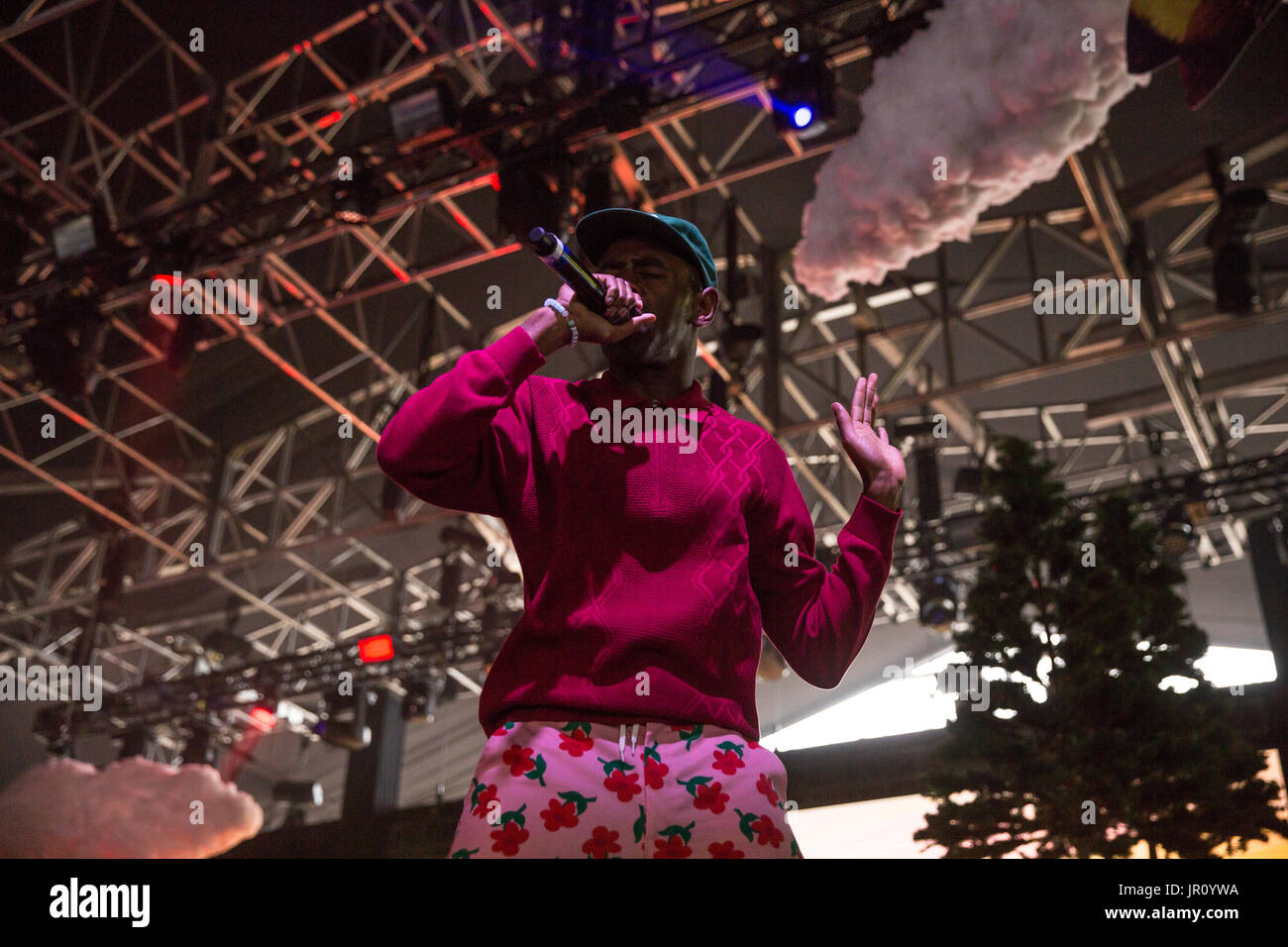 Tyler The Creator performing live at Panorama Festival in New York City ...