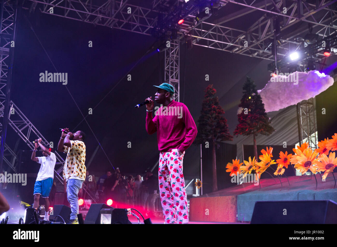 Tyler The Creator performing live at Panorama Festival in New York City ...