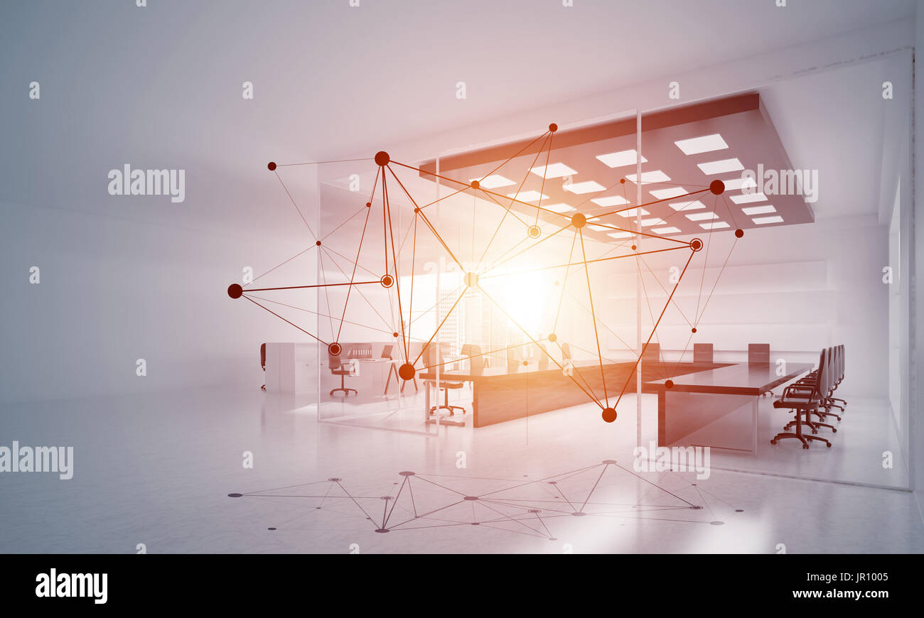 Networking and wireless connection as concept for effective modern ...