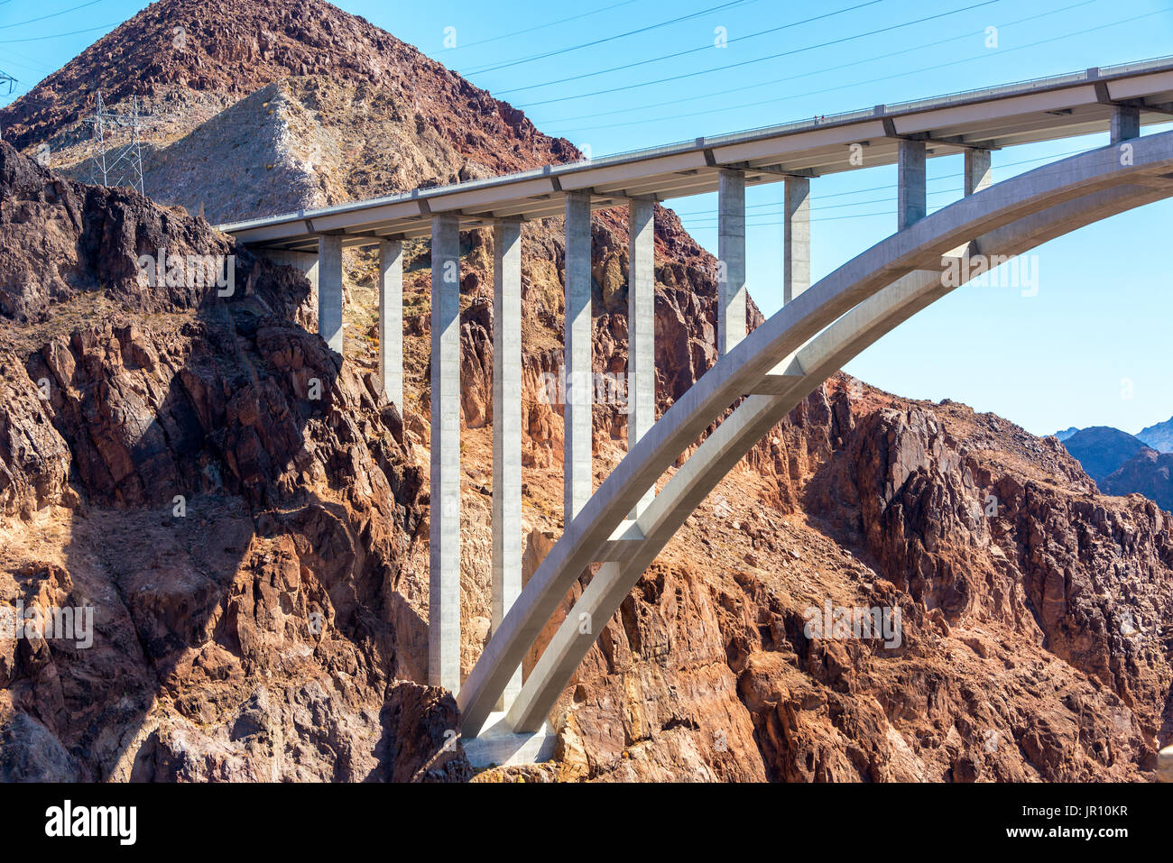Interstate 93 bridge near Hoover Dam in Nevada Stock Photo - Alamy