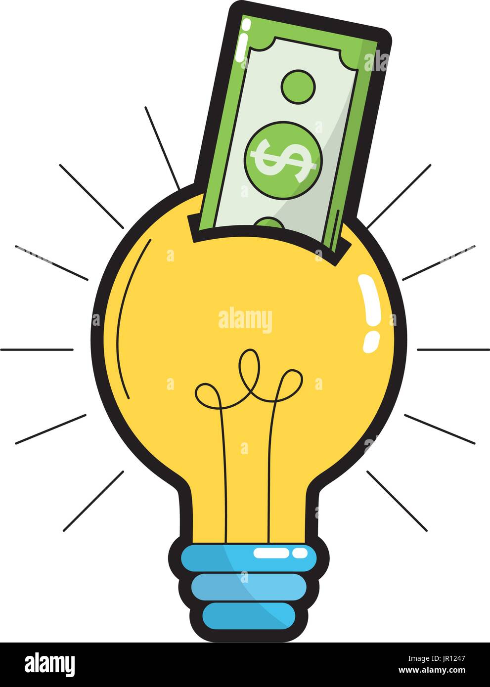Cartoon Light Bulb And Money Pin Page