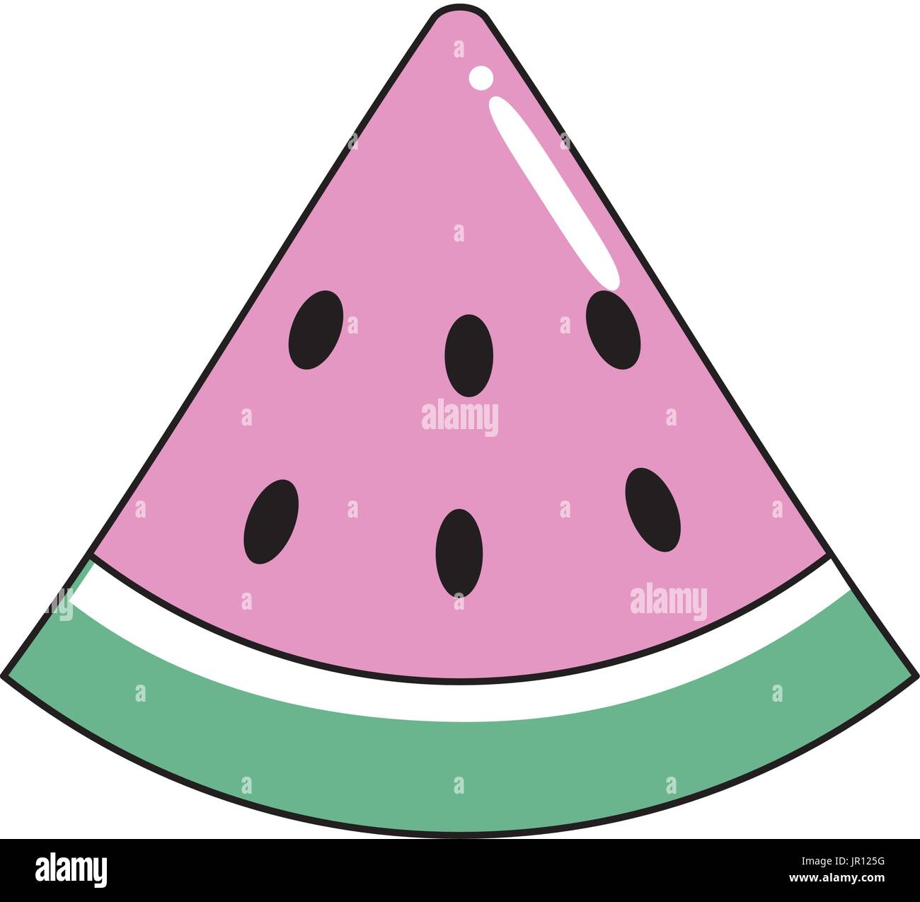 delicious watermelon organic fruit nutrition Stock Vector Image & Art ...