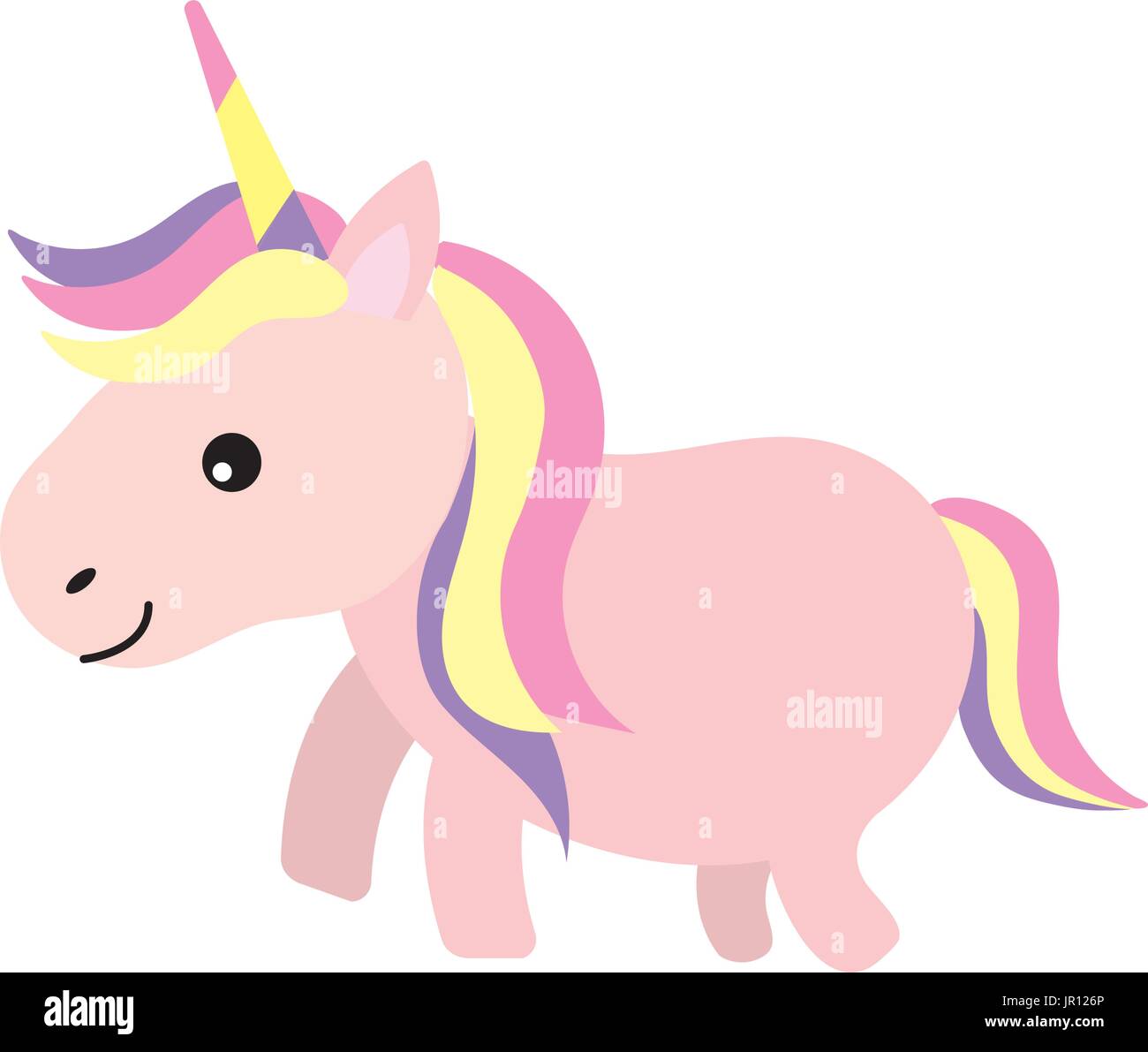 nice unicorn with horn and hairstyle design Stock Vector Image & Art ...