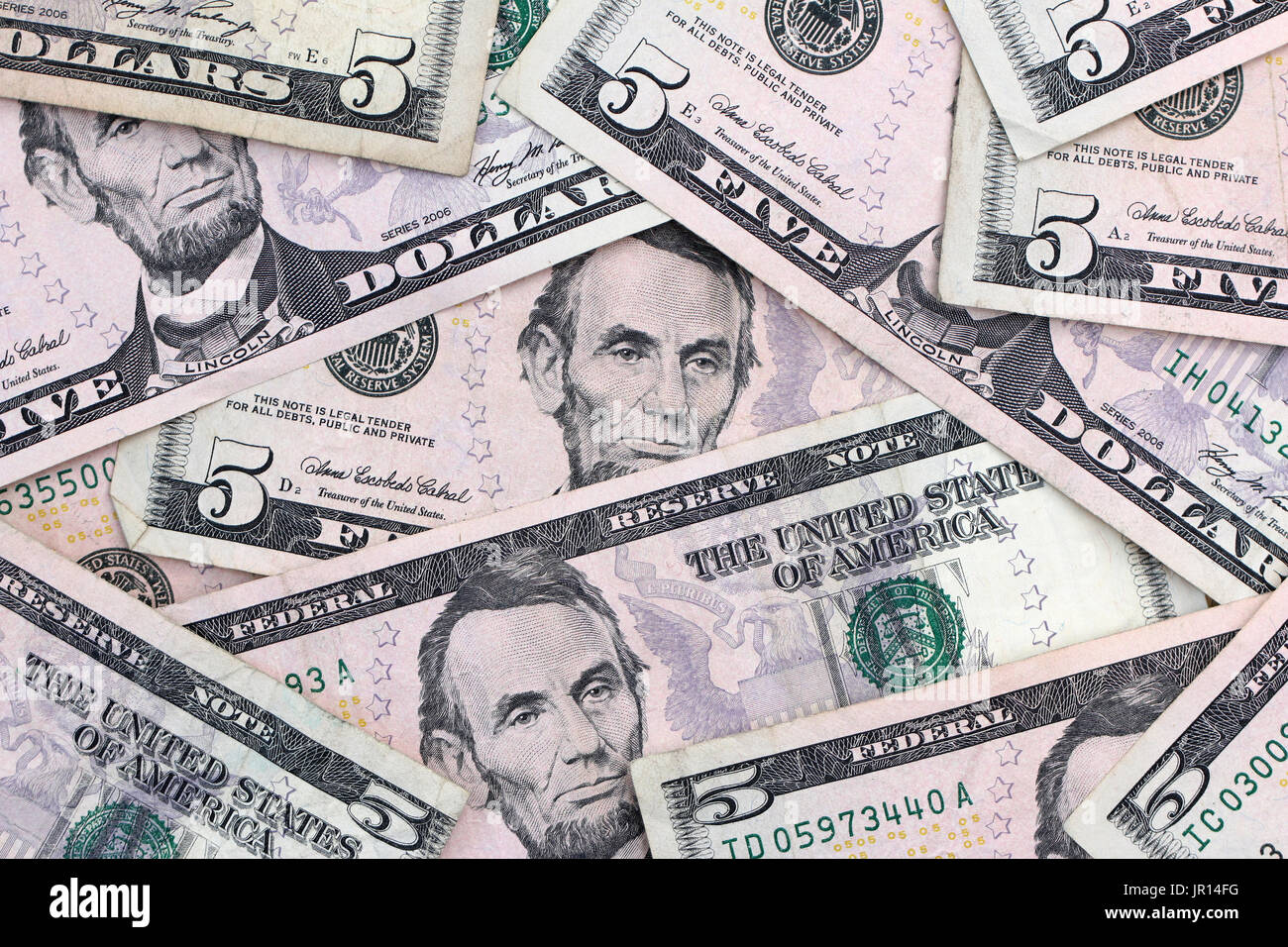 Five dollar bills hi-res stock photography and images - Alamy