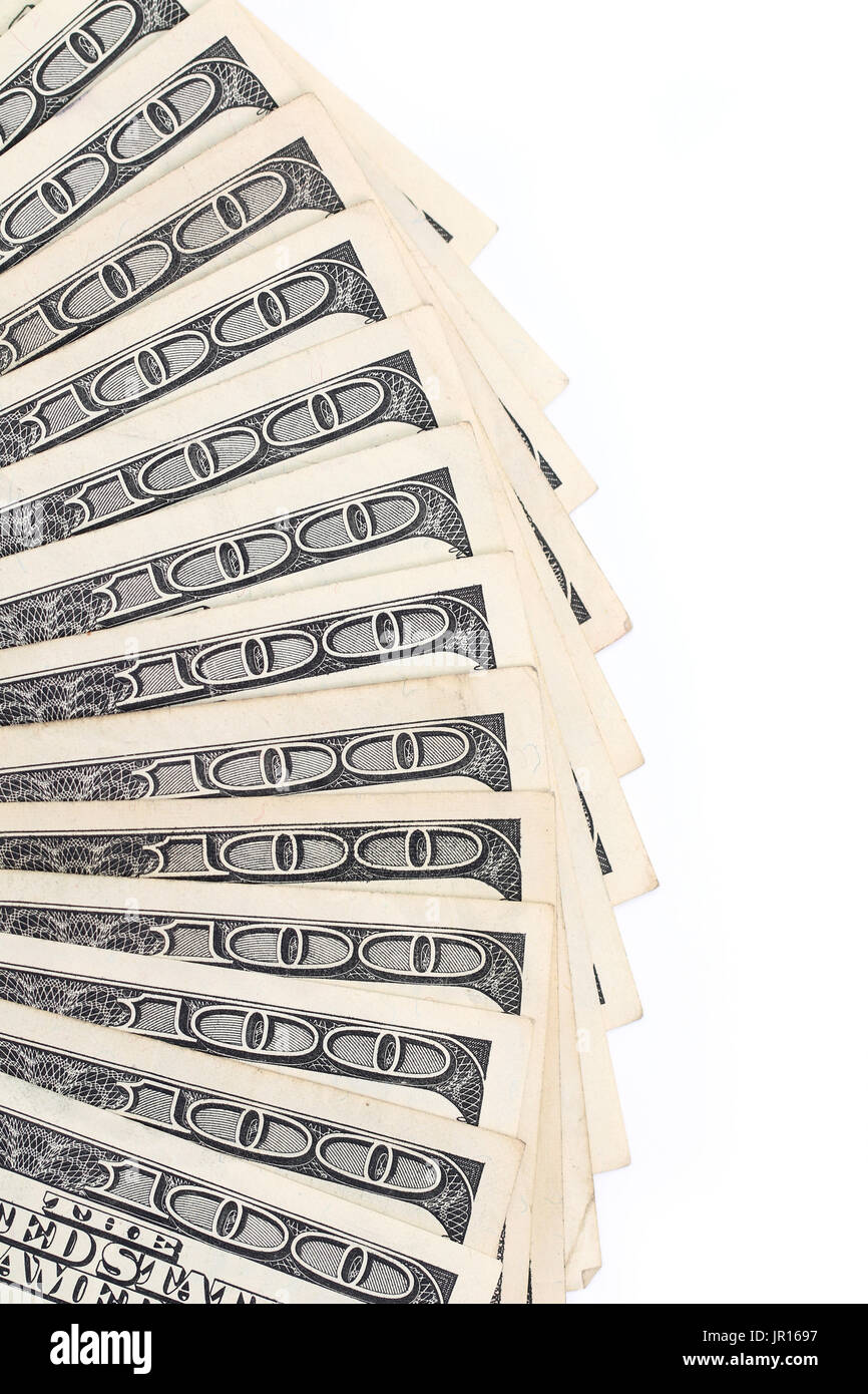 A fan of crisp one hundred dollar bills Stock Photo - Alamy