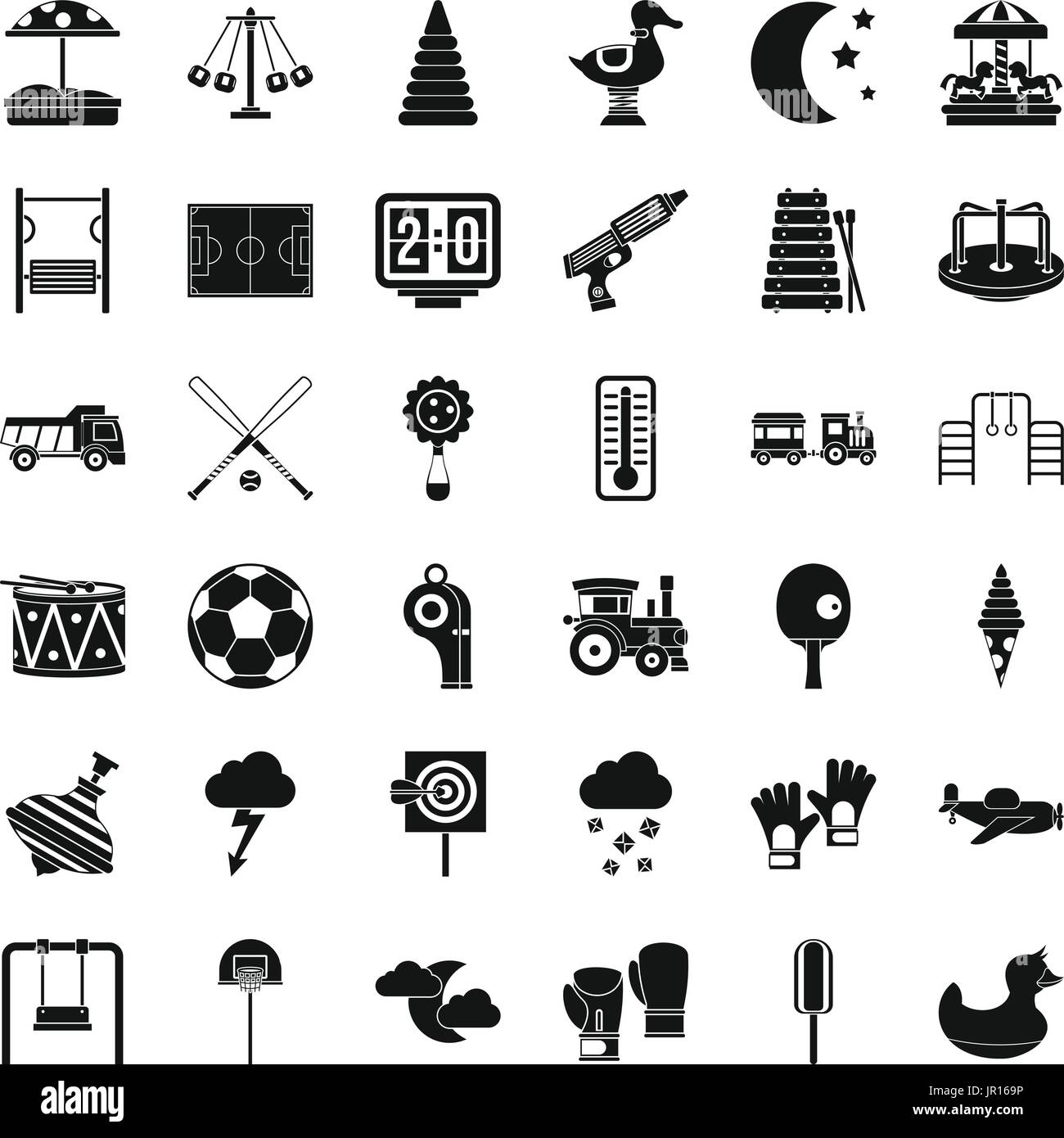 Playground for children icons set, simple style Stock Vector Image ... Playground for children icons set, simple style Stock Vector Image ...