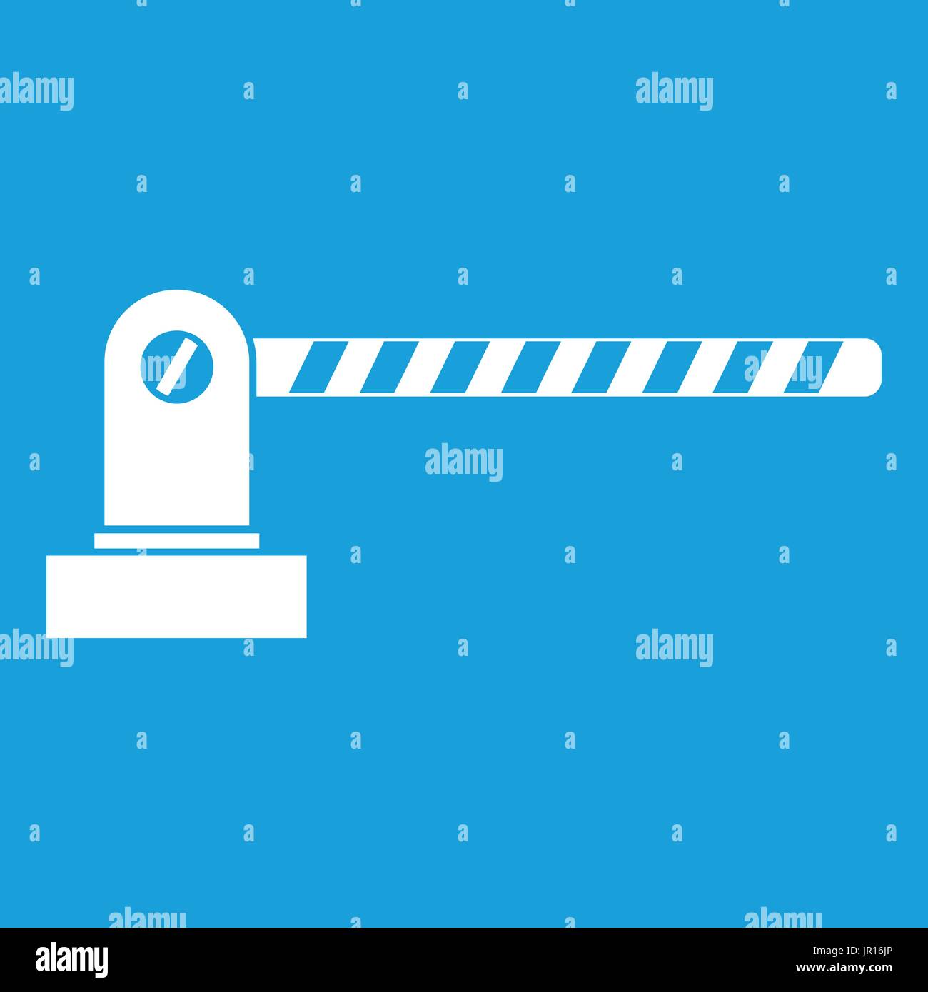 Parking barrier icon white Stock Vector Image & Art - Alamy