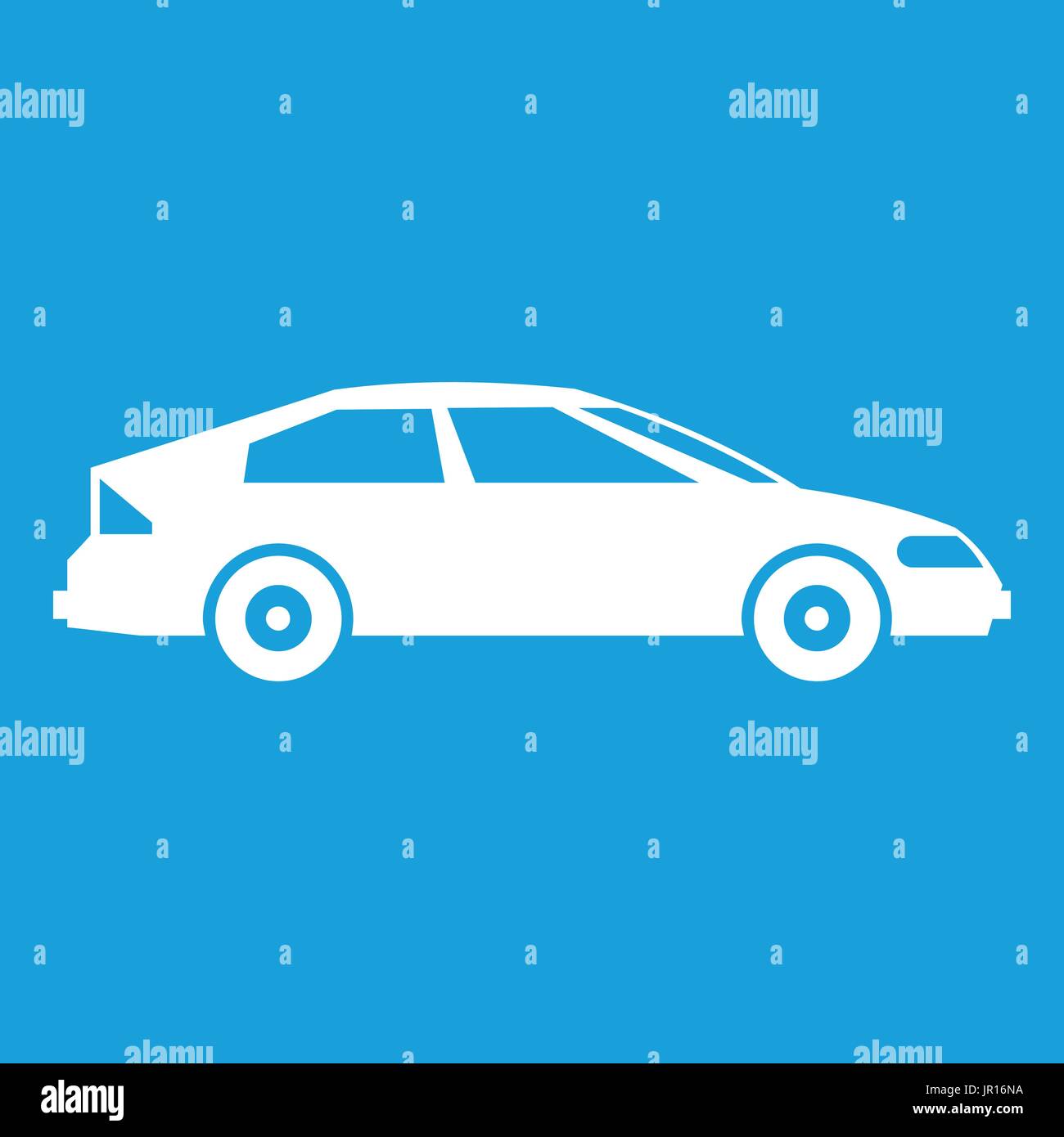 Car icon white Stock Vector Image & Art - Alamy
