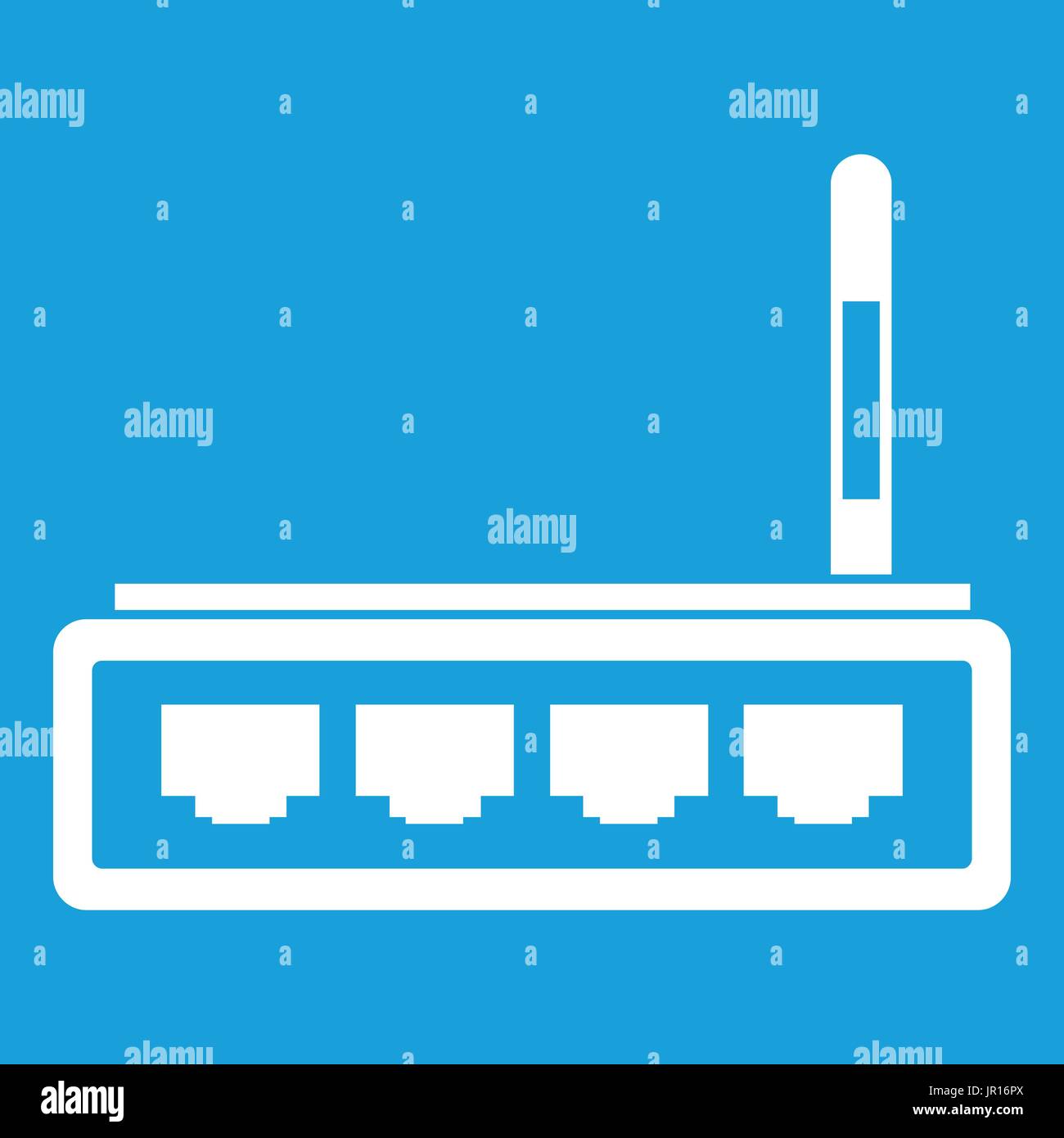 Router icon white Stock Vector Image & Art - Alamy