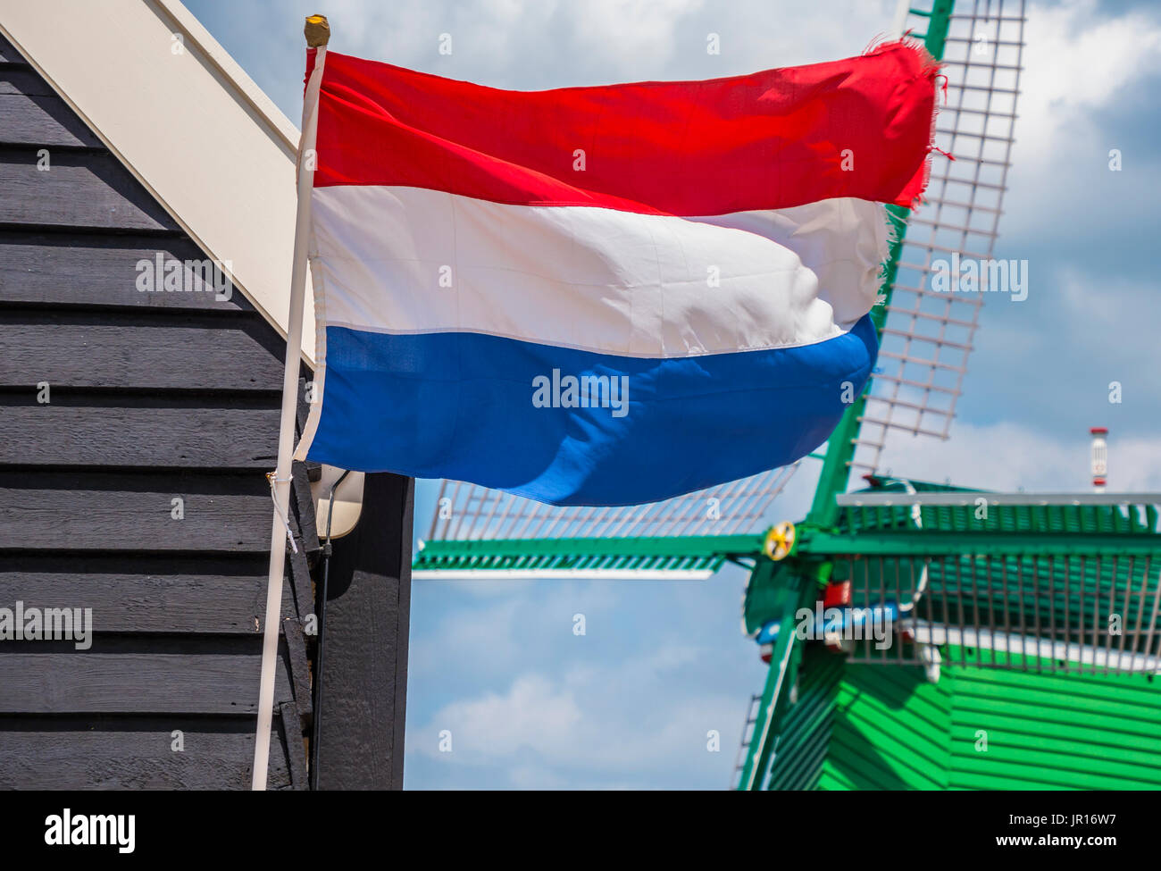 The flag of the Netherlands waving in the wind Stock Photo - Alamy