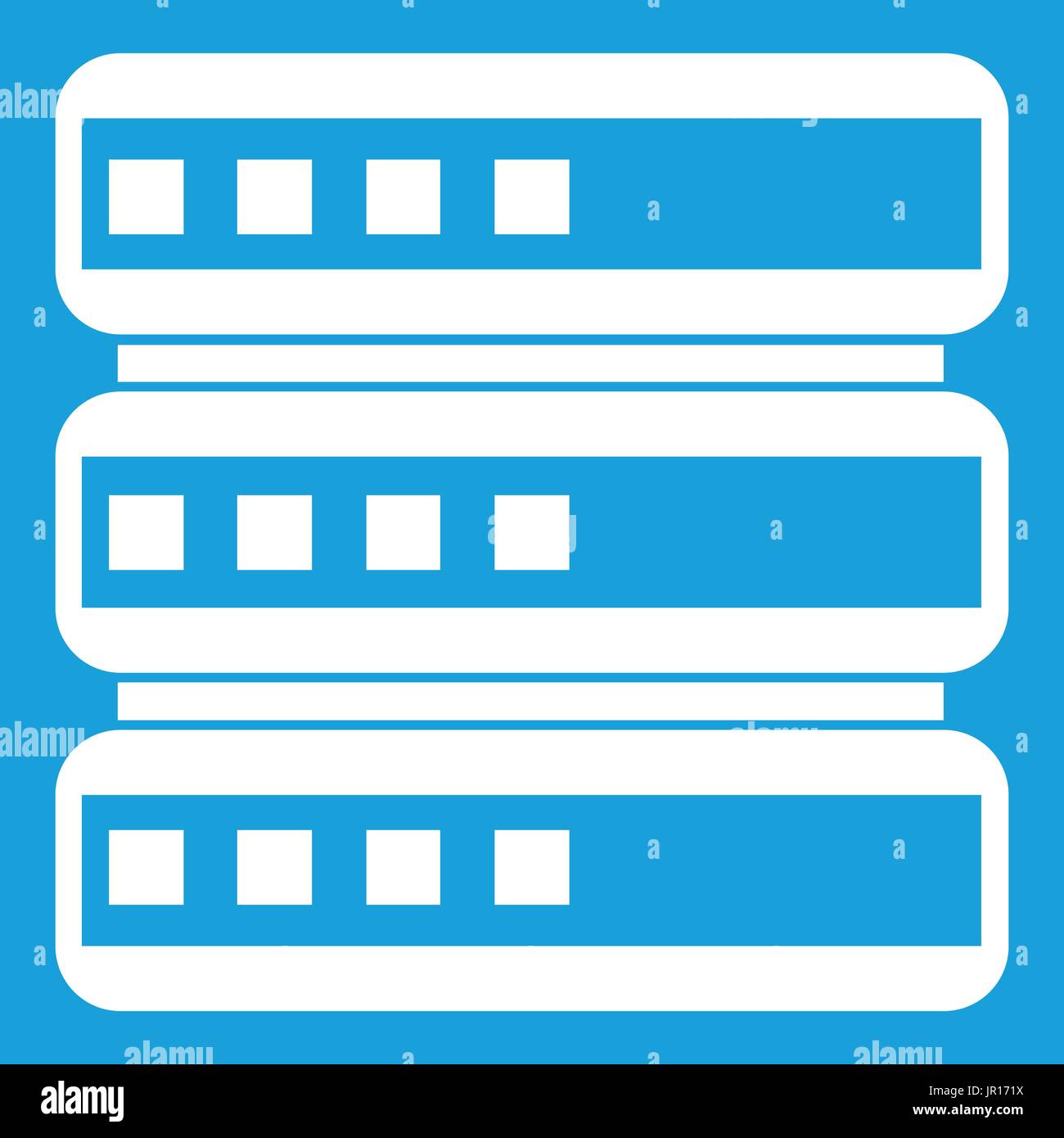 Database icon white Stock Vector Image & Art - Alamy