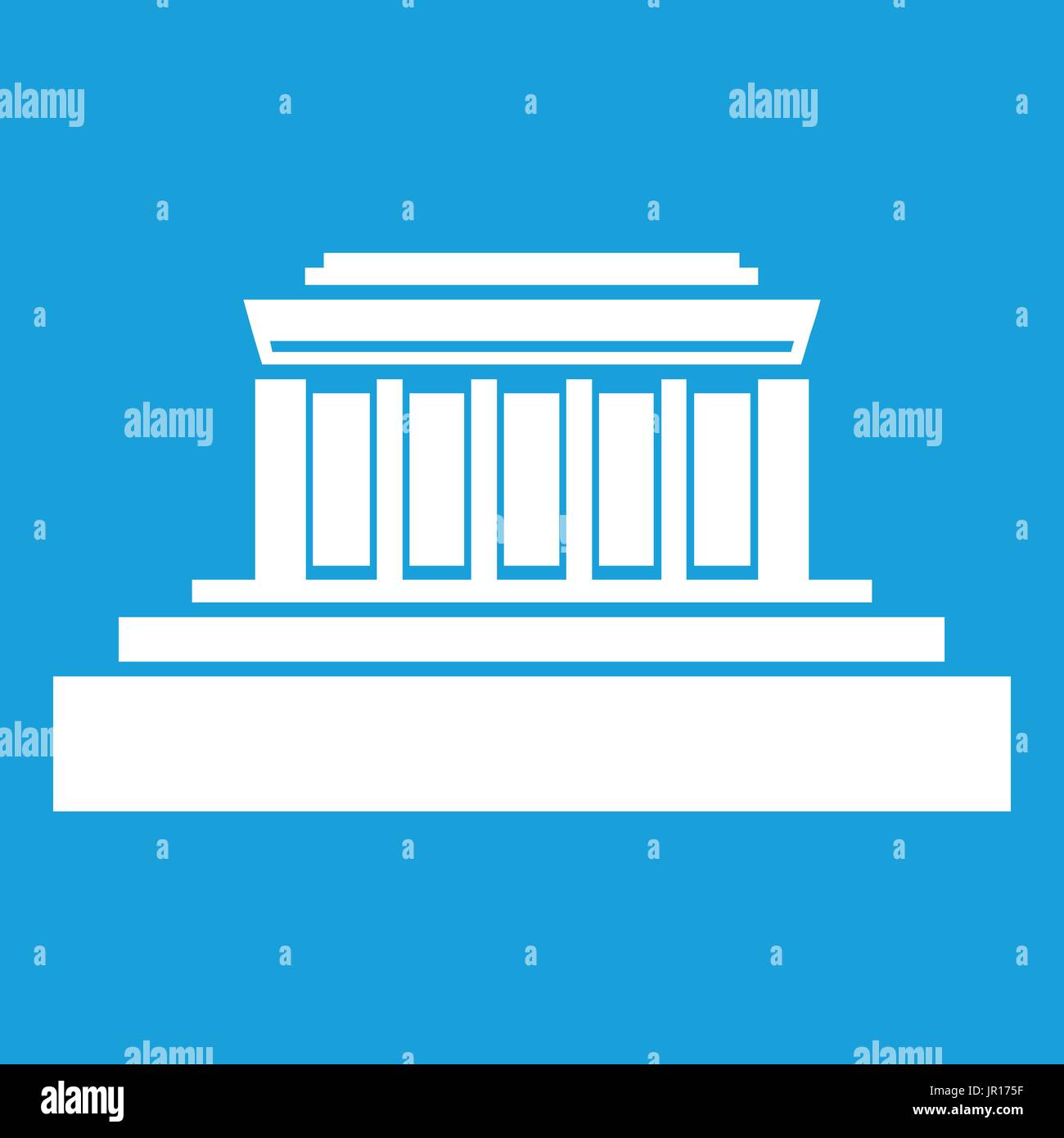 Building icon white Stock Vector Image & Art - Alamy