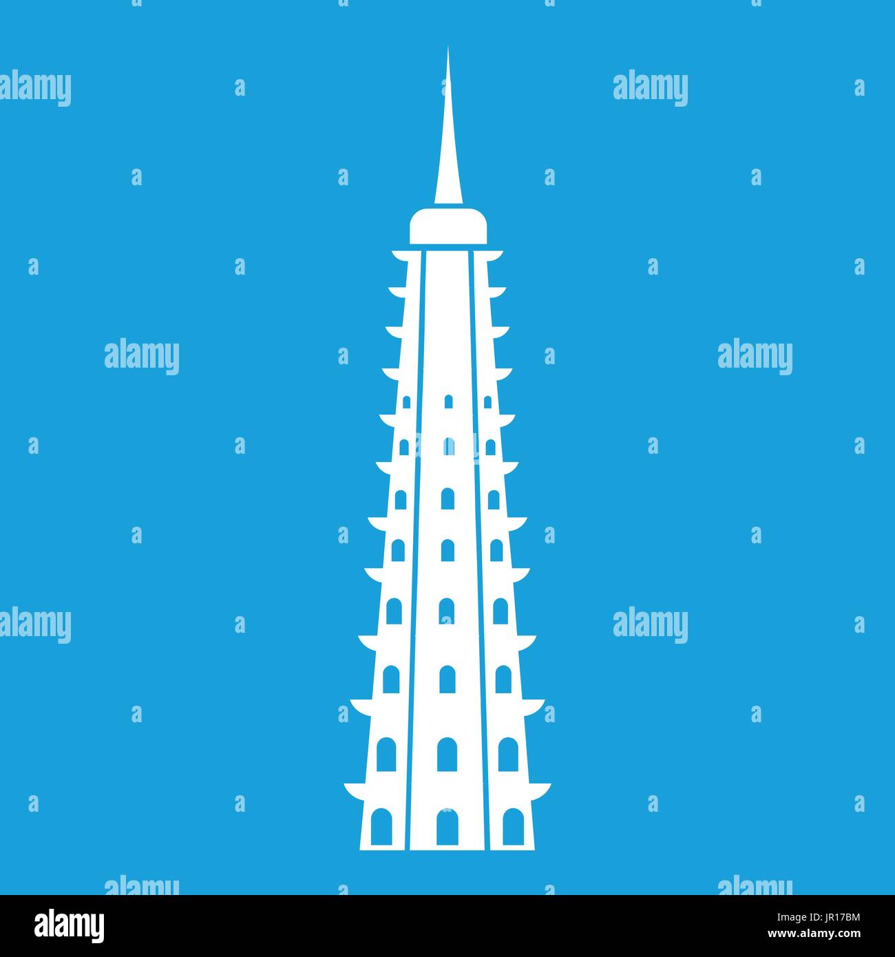 Temple icon white Stock Vector Image & Art - Alamy