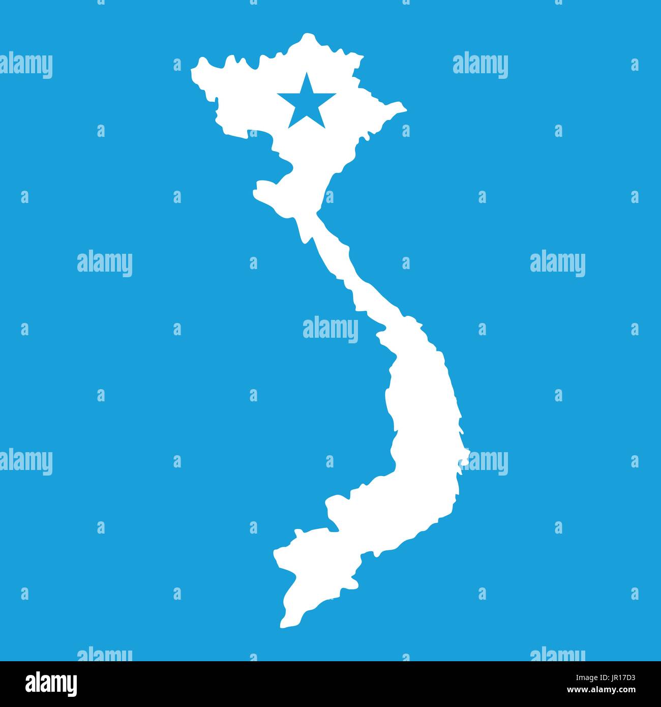 Vietnam map icon white Stock Vector Image & Art - Alamy