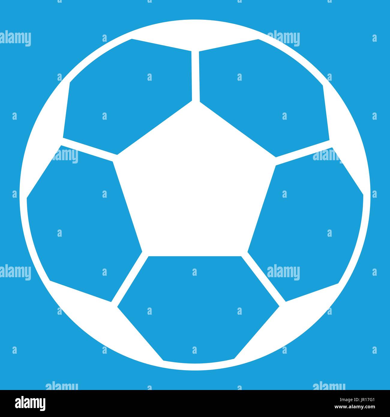 Soccer ball icon white Stock Vector Image & Art - Alamy