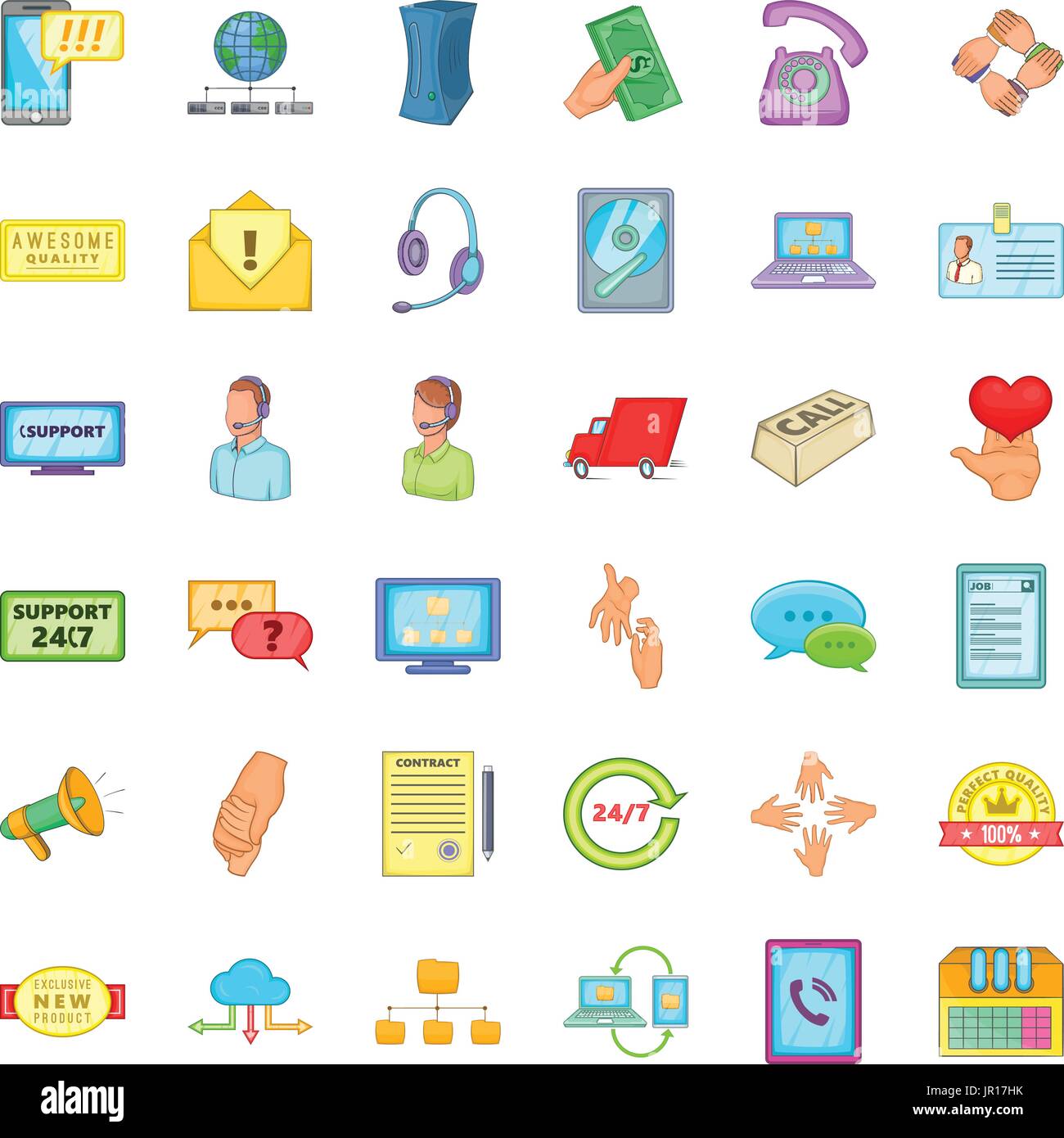 Client support icons set, cartoon style Stock Vector Image & Art - Alamy