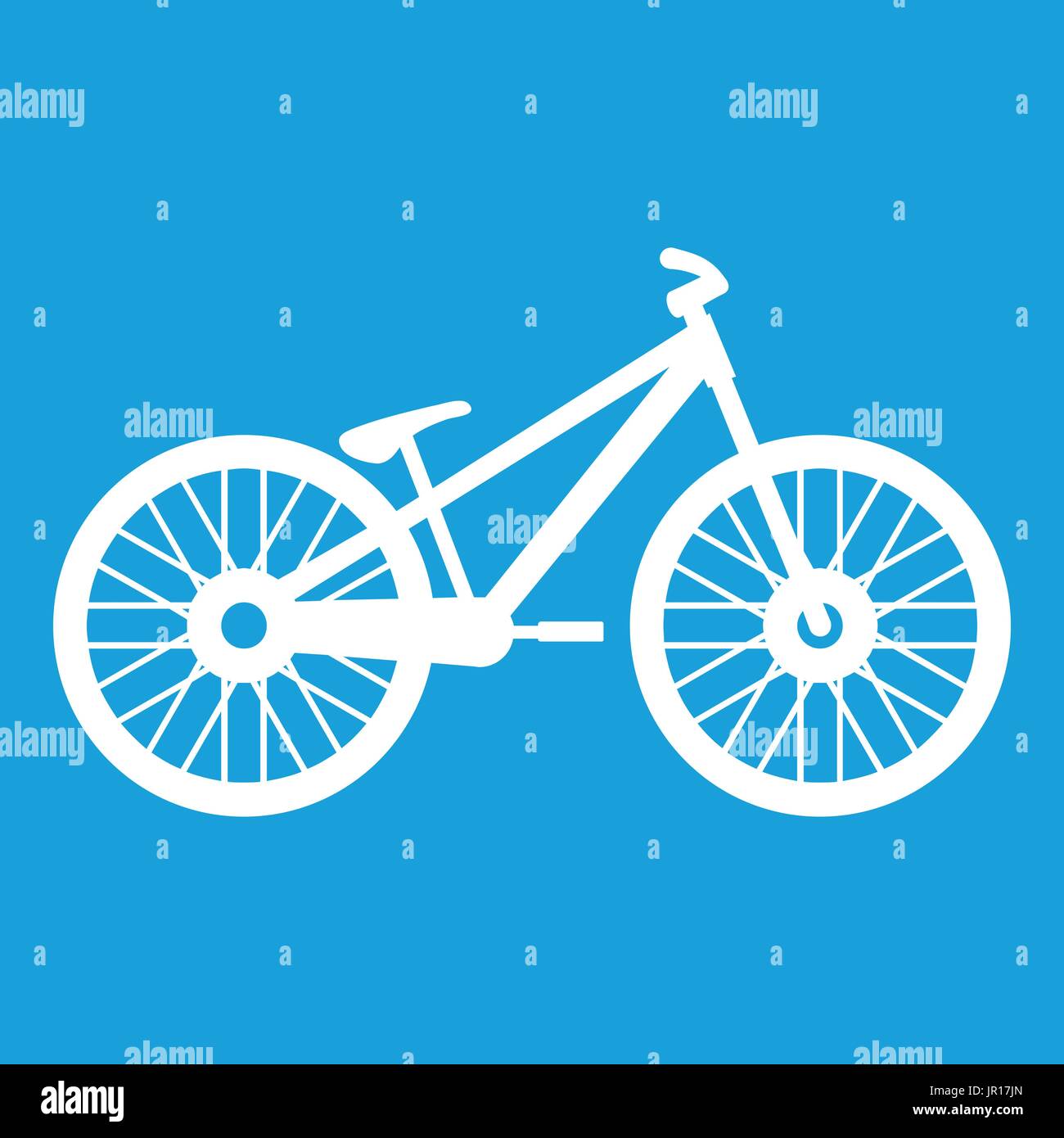 Bike icon white Stock Vector Image & Art - Alamy
