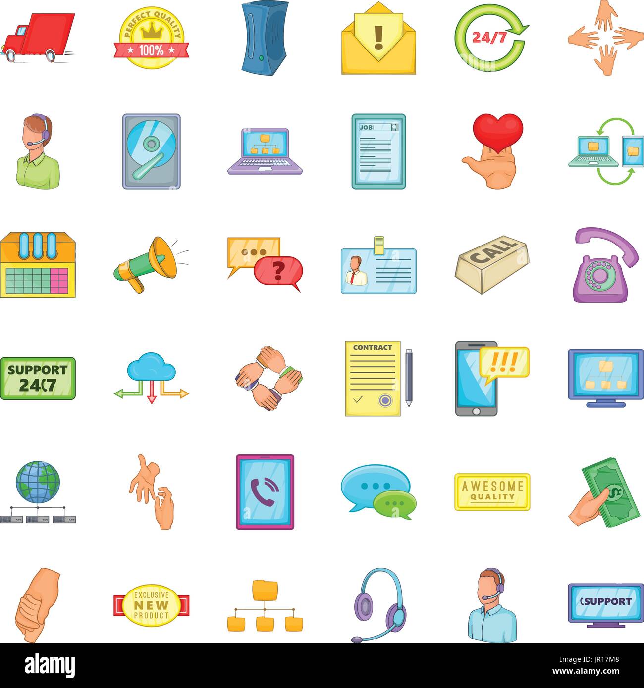Free support icons set, cartoon style Stock Vector Image & Art - Alamy