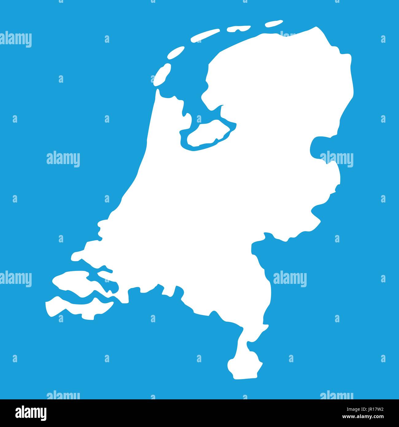 Holland map icon white Stock Vector Image & Art - Alamy