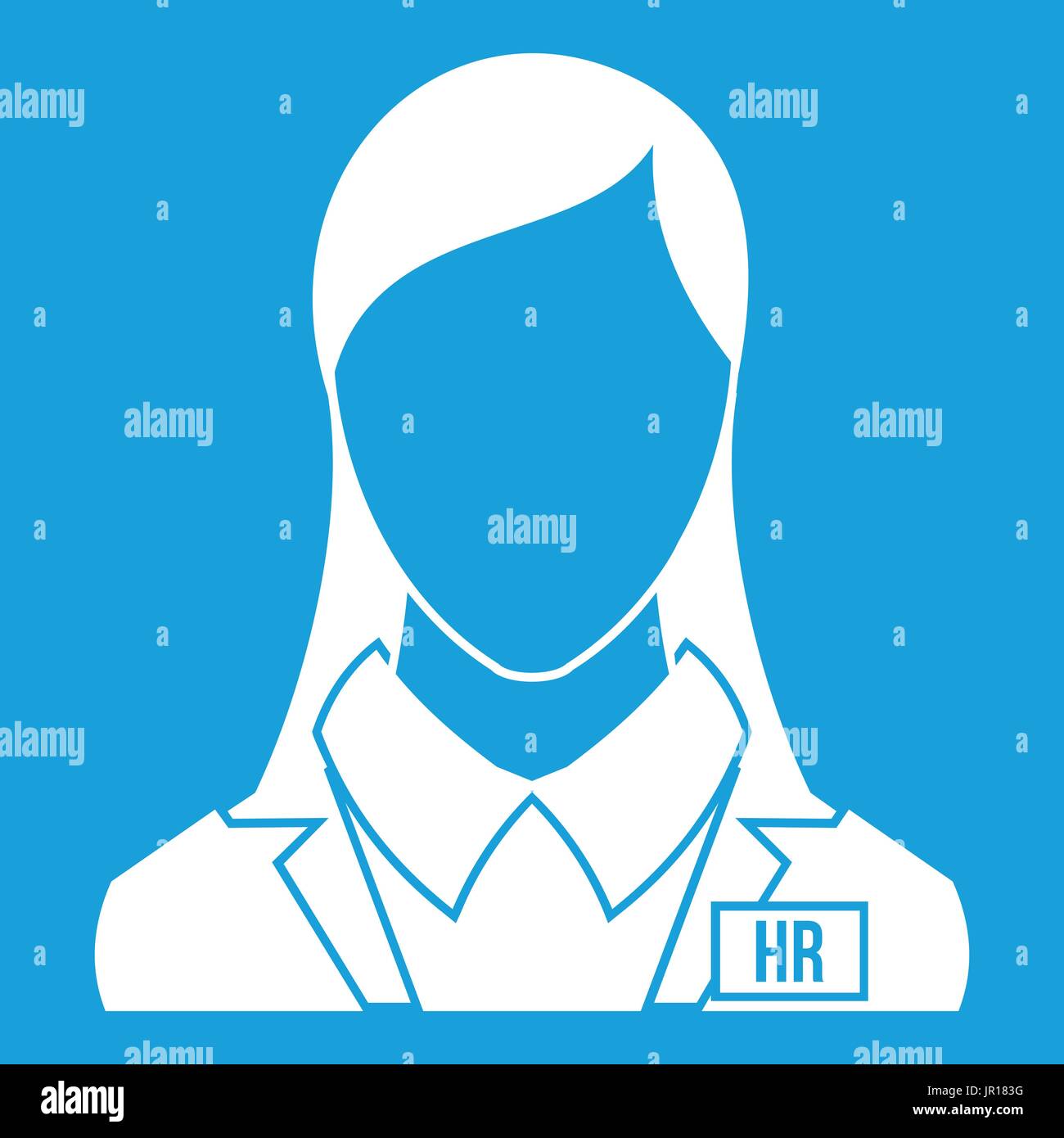 HR management icon white Stock Vector Image & Art - Alamy