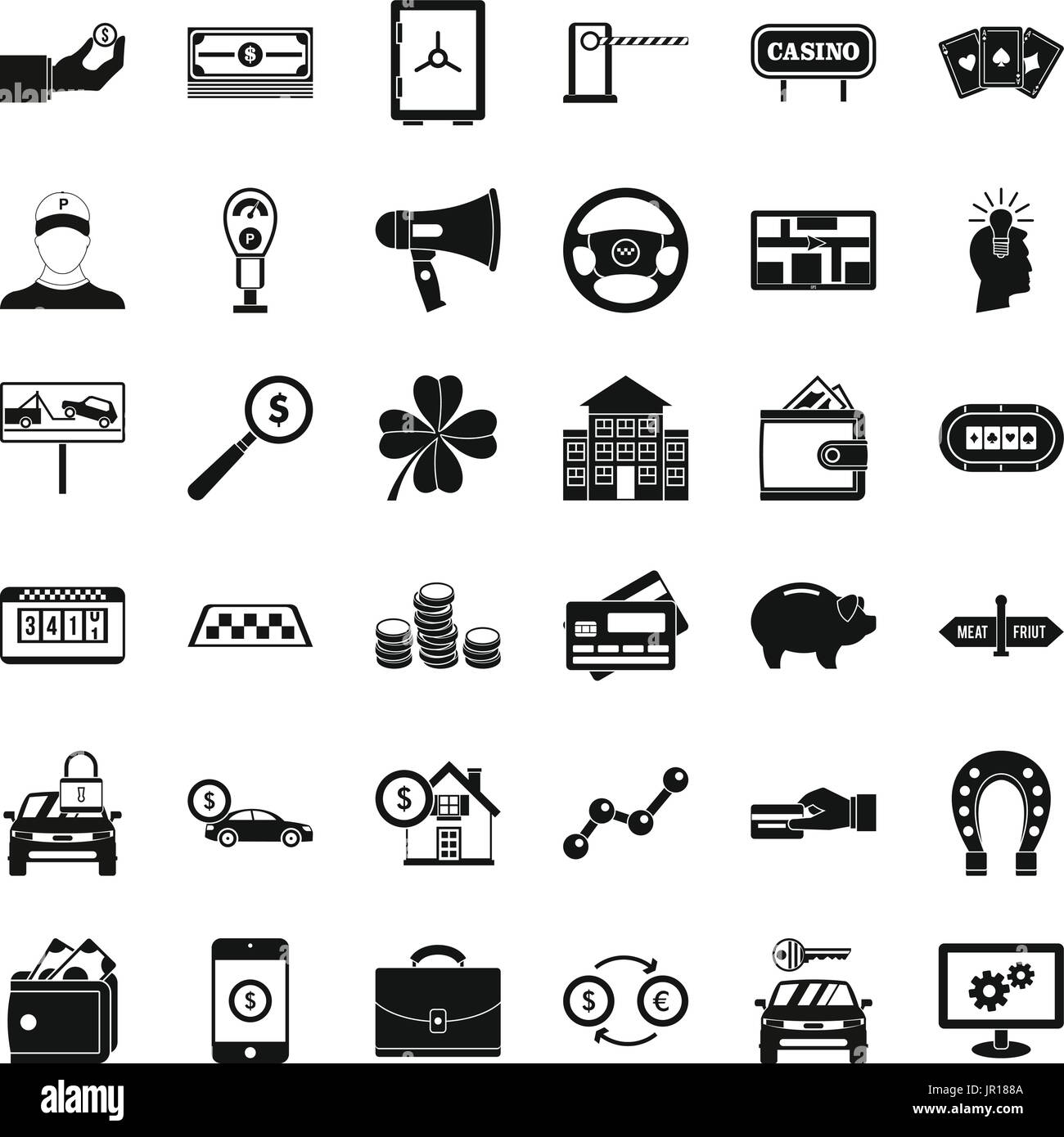 Money icons set, simple style Stock Vector Image & Art - Alamy