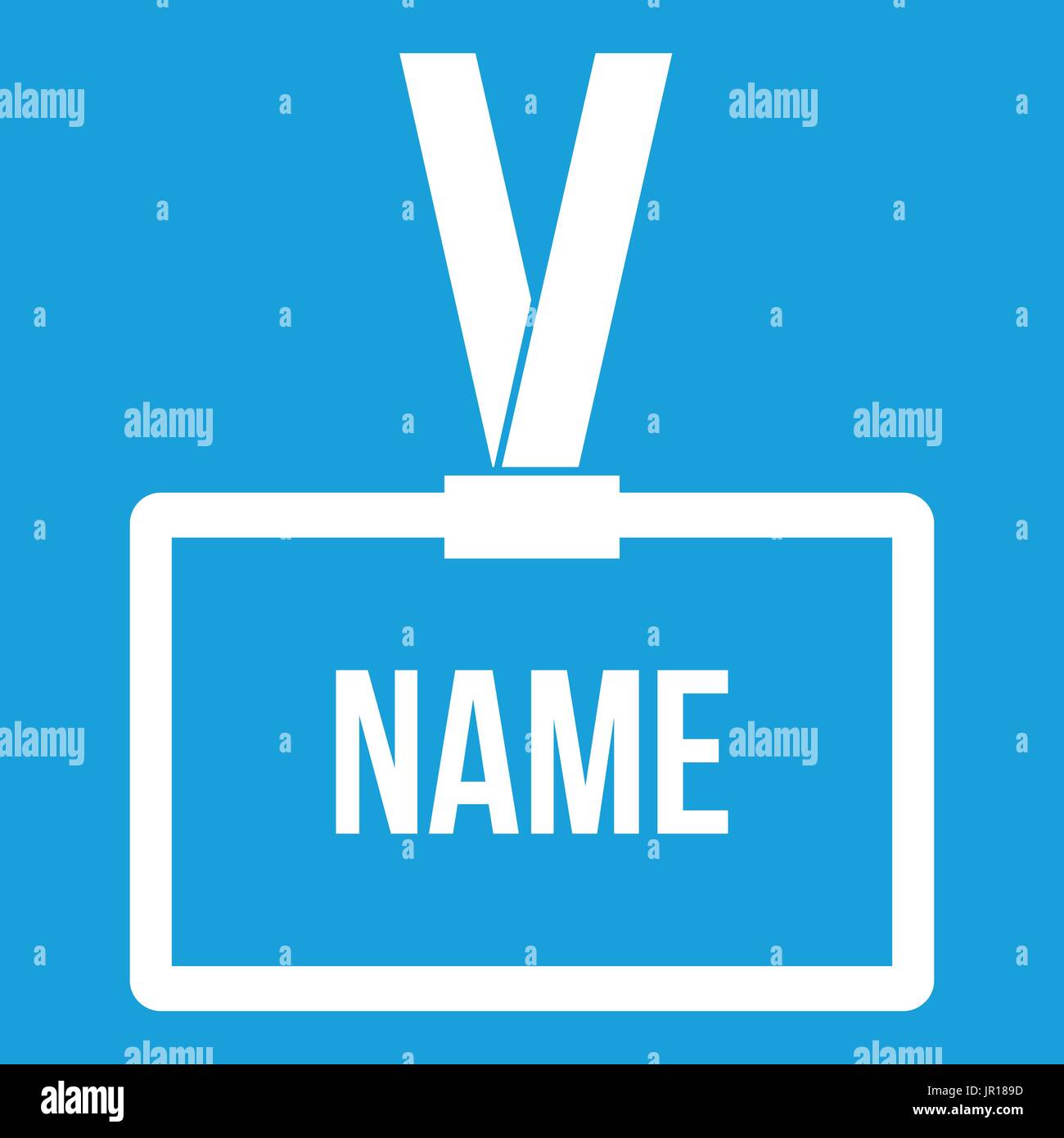 Icon strap vector white card Stock Vector Images - Alamy