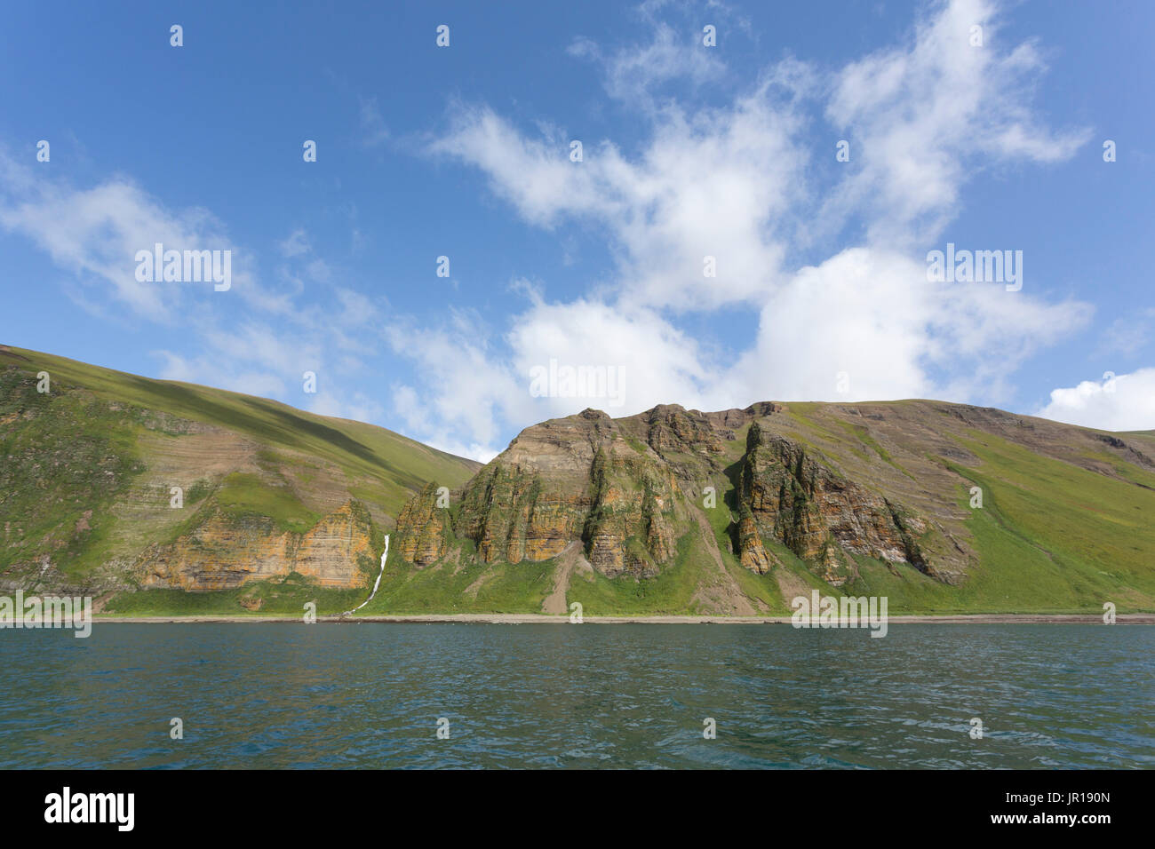 Landscape of Bering Island, commander islands, Kamchatka, Russia Stock ...