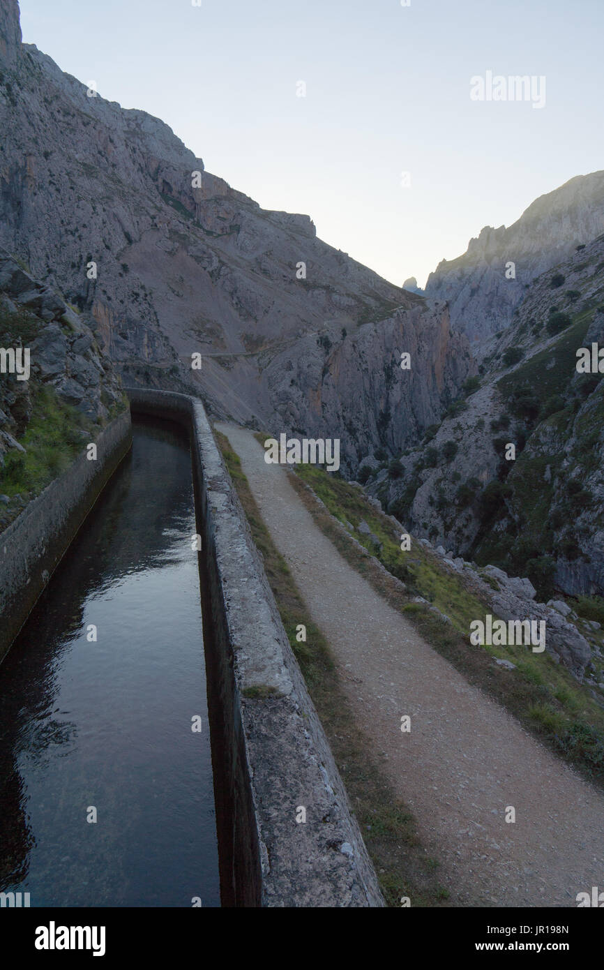 The cares gorge, Garganta del Cares, is famous for its walking route ...
