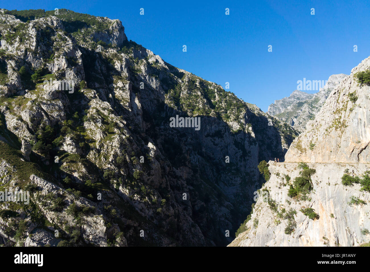 The cares gorge, Garganta del Cares, is famous for its walking route ...