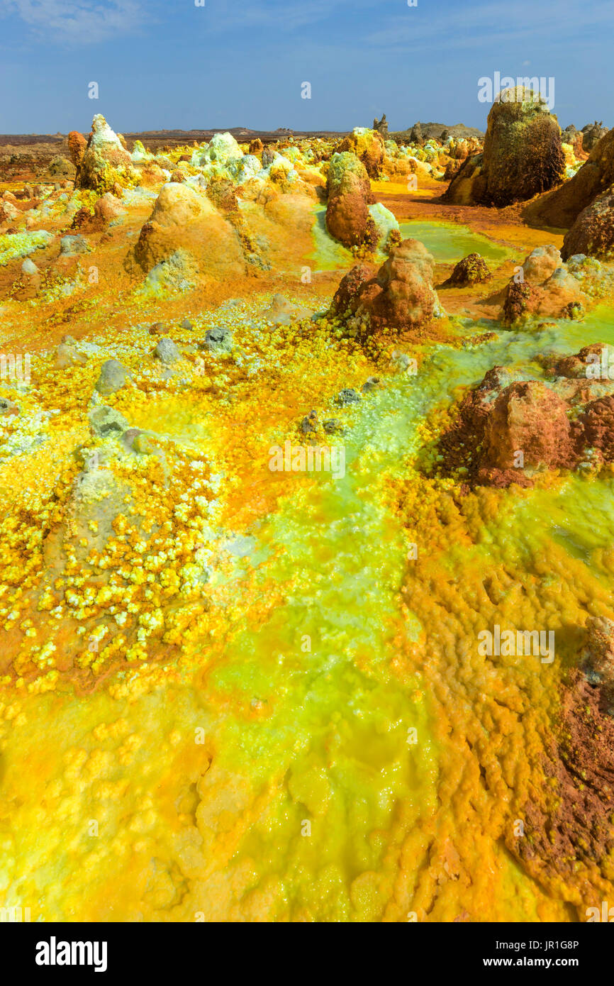 Dallol volcano Danakil depression, Afar region,Ethiopia Stock Photo - Alamy