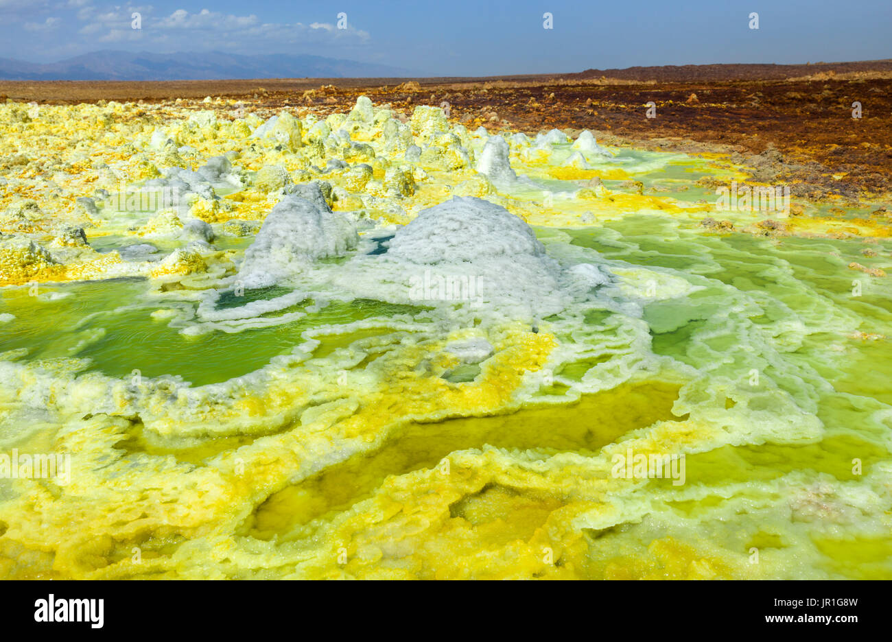 Dallol volcano Danakil depression, Afar region,Ethiopia Stock Photo - Alamy