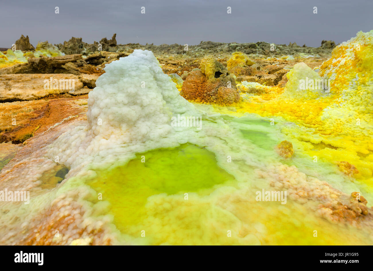 Dallol volcano Danakil depression, Afar region,Ethiopia Stock Photo - Alamy