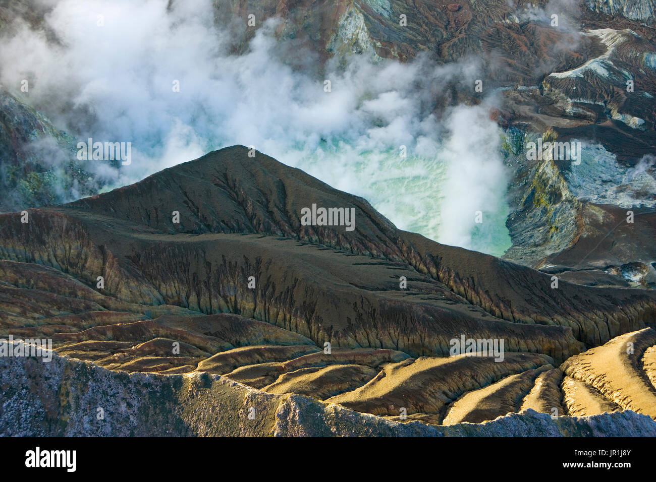 Pacific islands volcanoes aerial hi-res stock photography and images ...