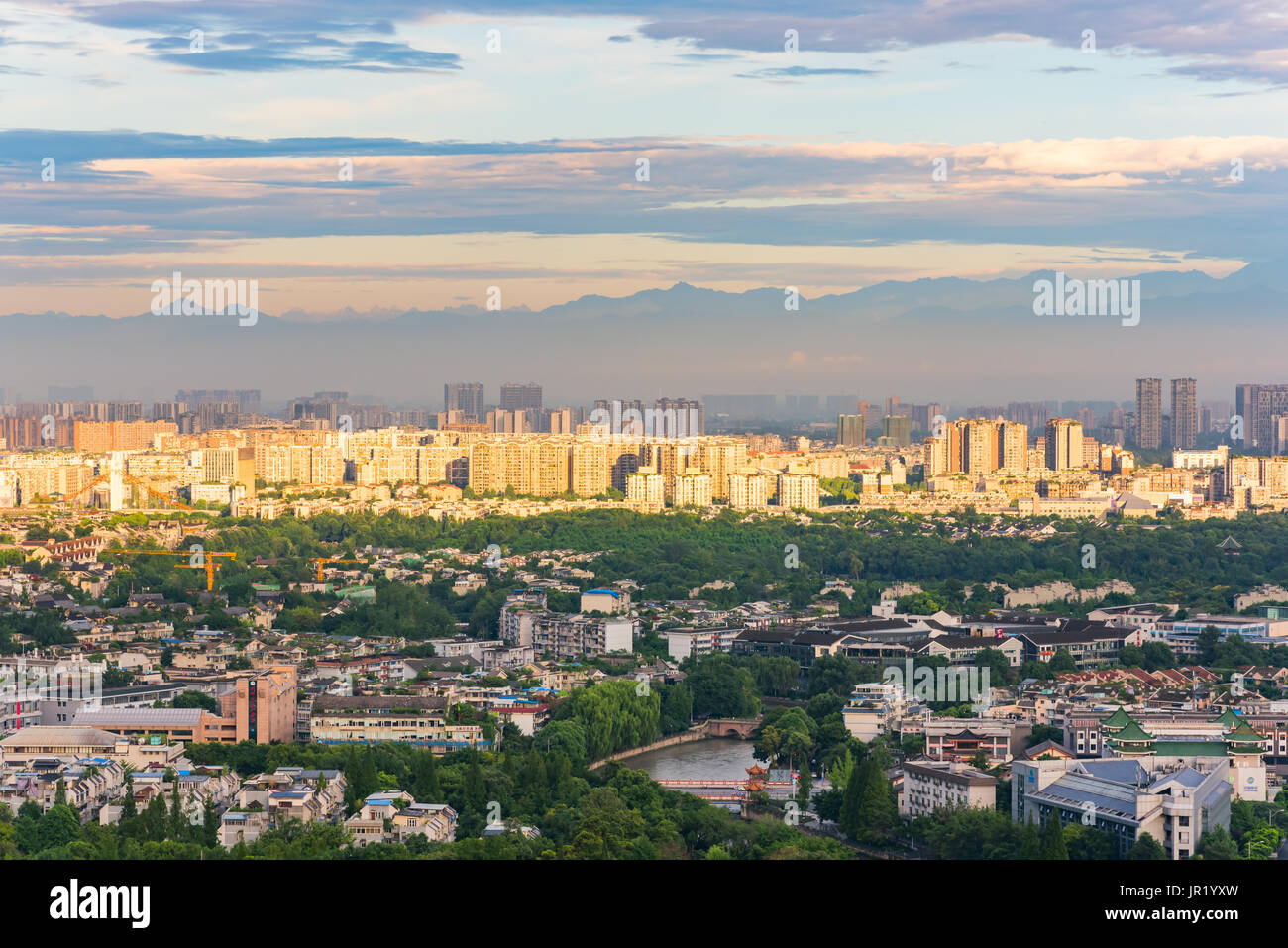 Chengdu aerial hi-res stock photography and images - Alamy