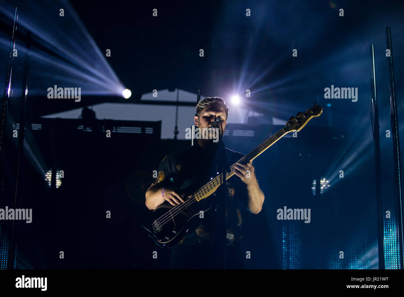 Alt-J performing at Panorama in New York City Stock Photo - Alamy