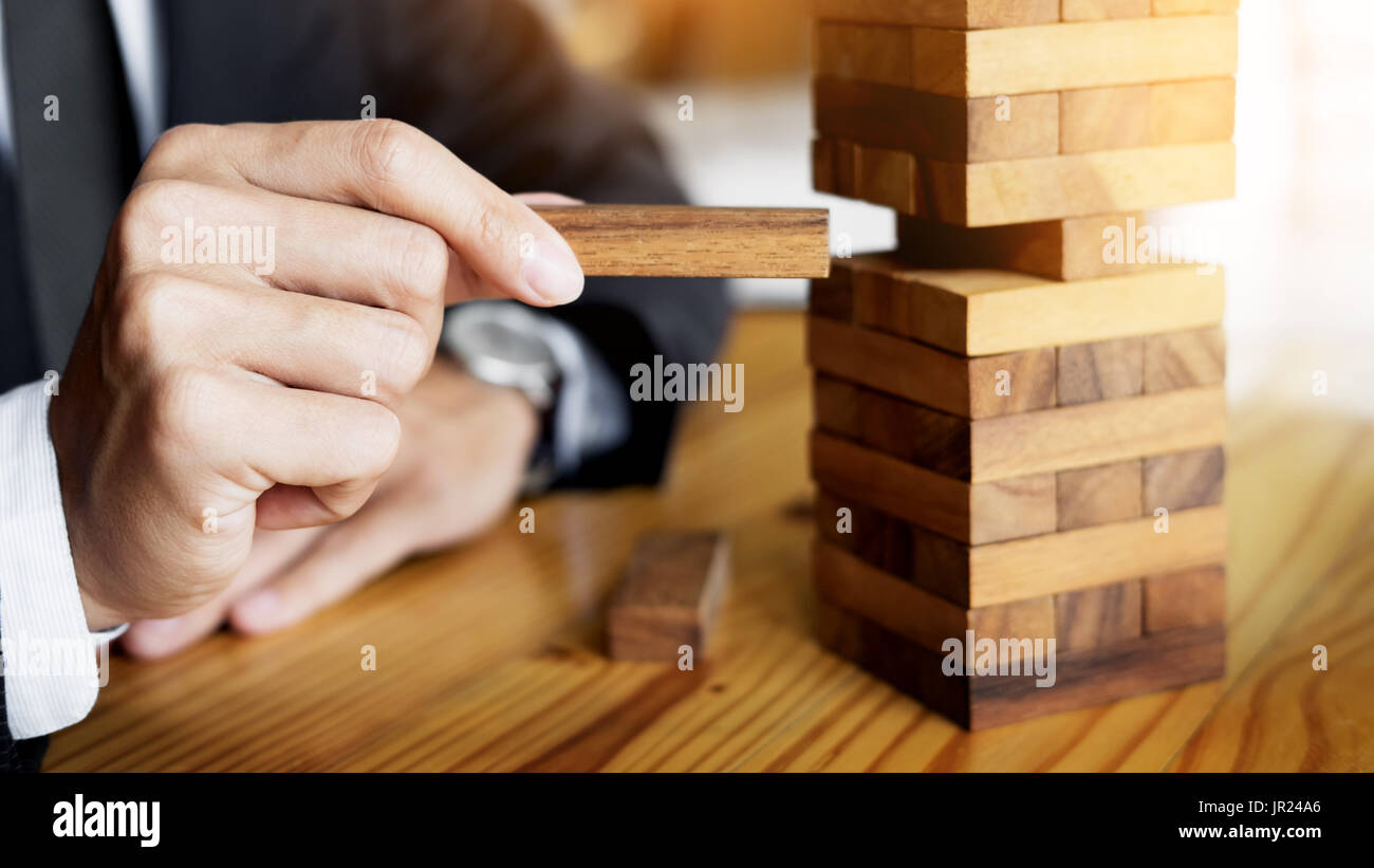 Planning, risk and wealth strategy in business concept, businessman and ...