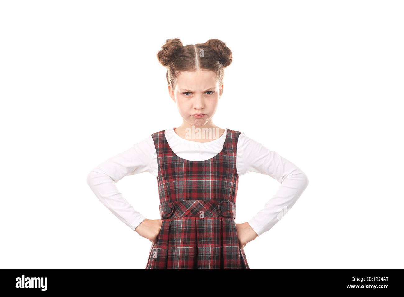 School girl feeling anger Stock Photo - Alamy