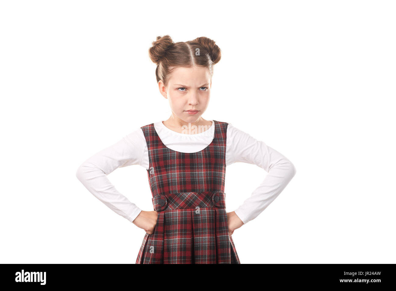 School girl feeling anger Stock Photo - Alamy